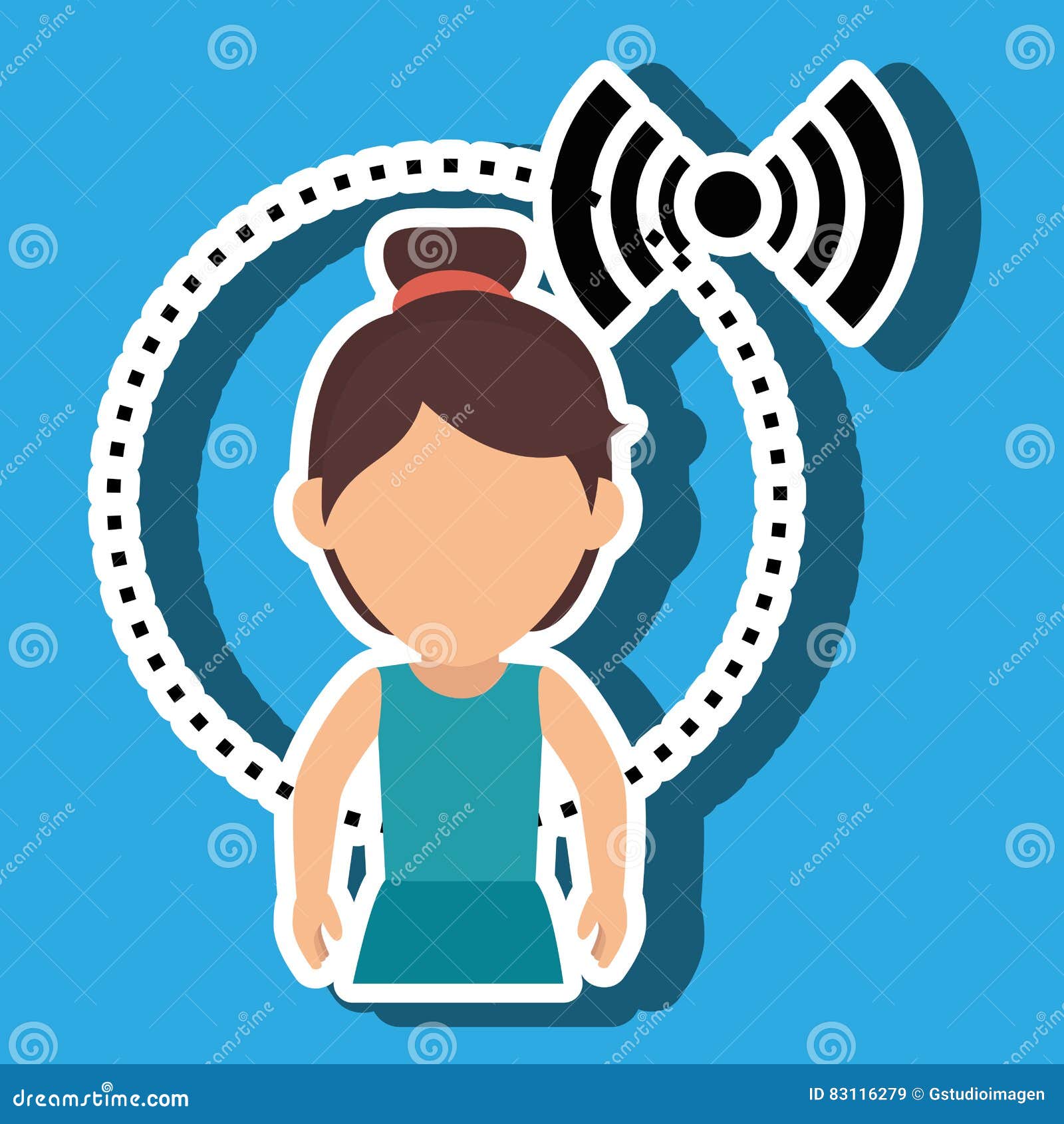 Character Alarm Secure Protection Stock Illustration - Illustration of ...