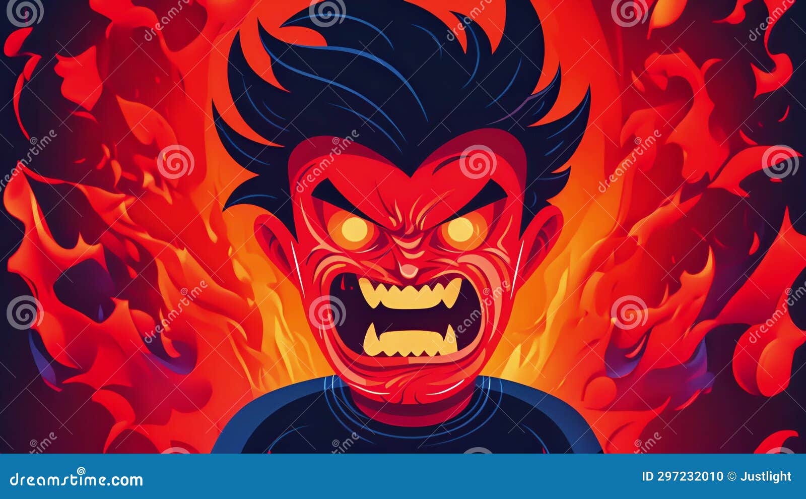 A Character with Anger Issues Visualizes Their Stock Footage - Video of ...