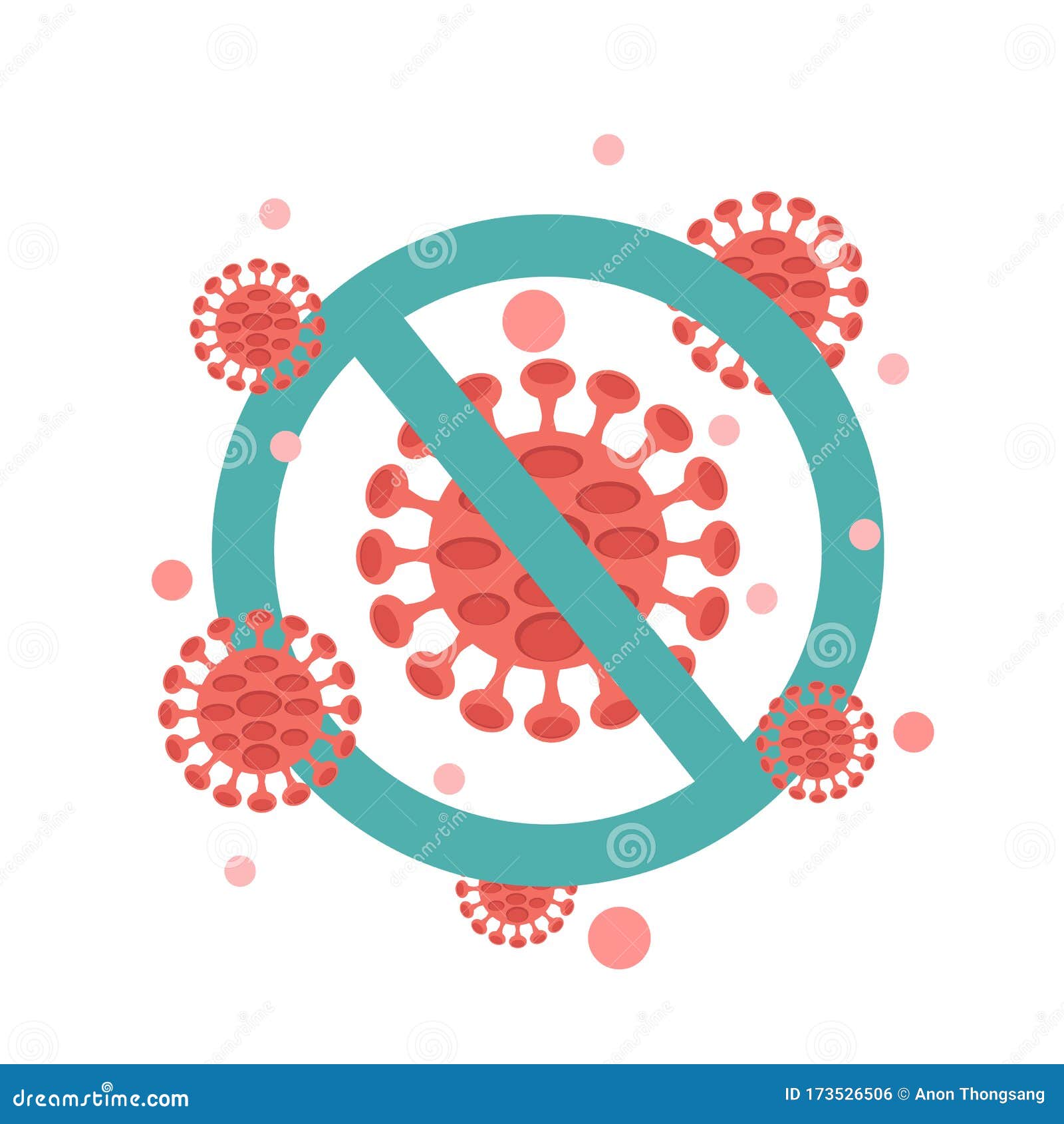 Character of Bacterial Infection. Viruses Vector Stock Vector ...