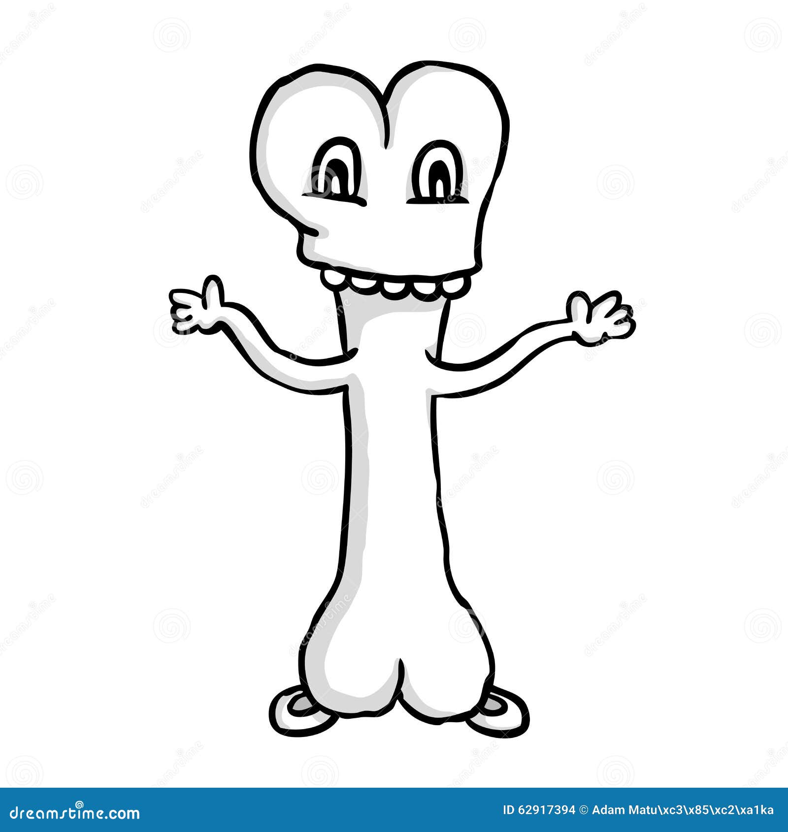 Character bone stock vector. Illustration of painted - 62917394