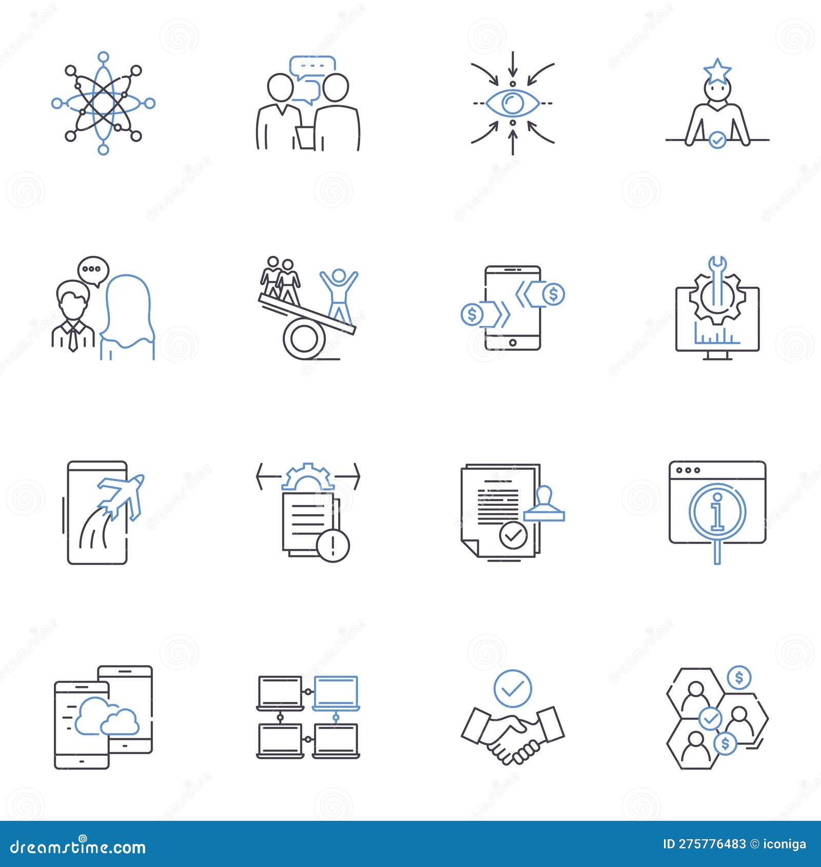 Character Building Line Icons Collection. Integrity, Empathy ...