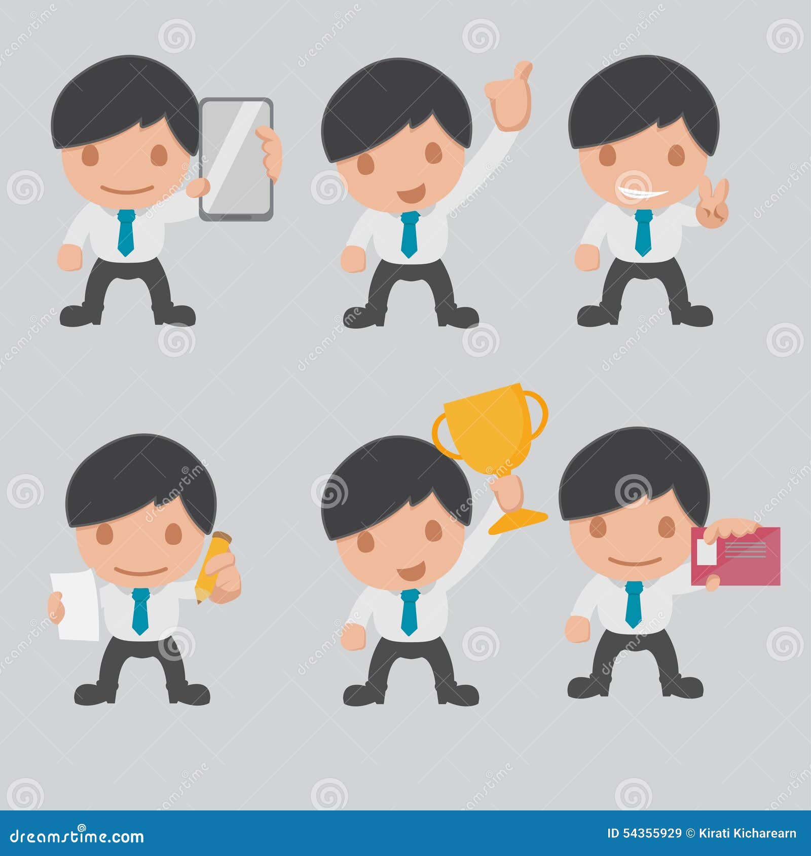 Business Man Worker Character Vector. Hipster Working Male. Office ...