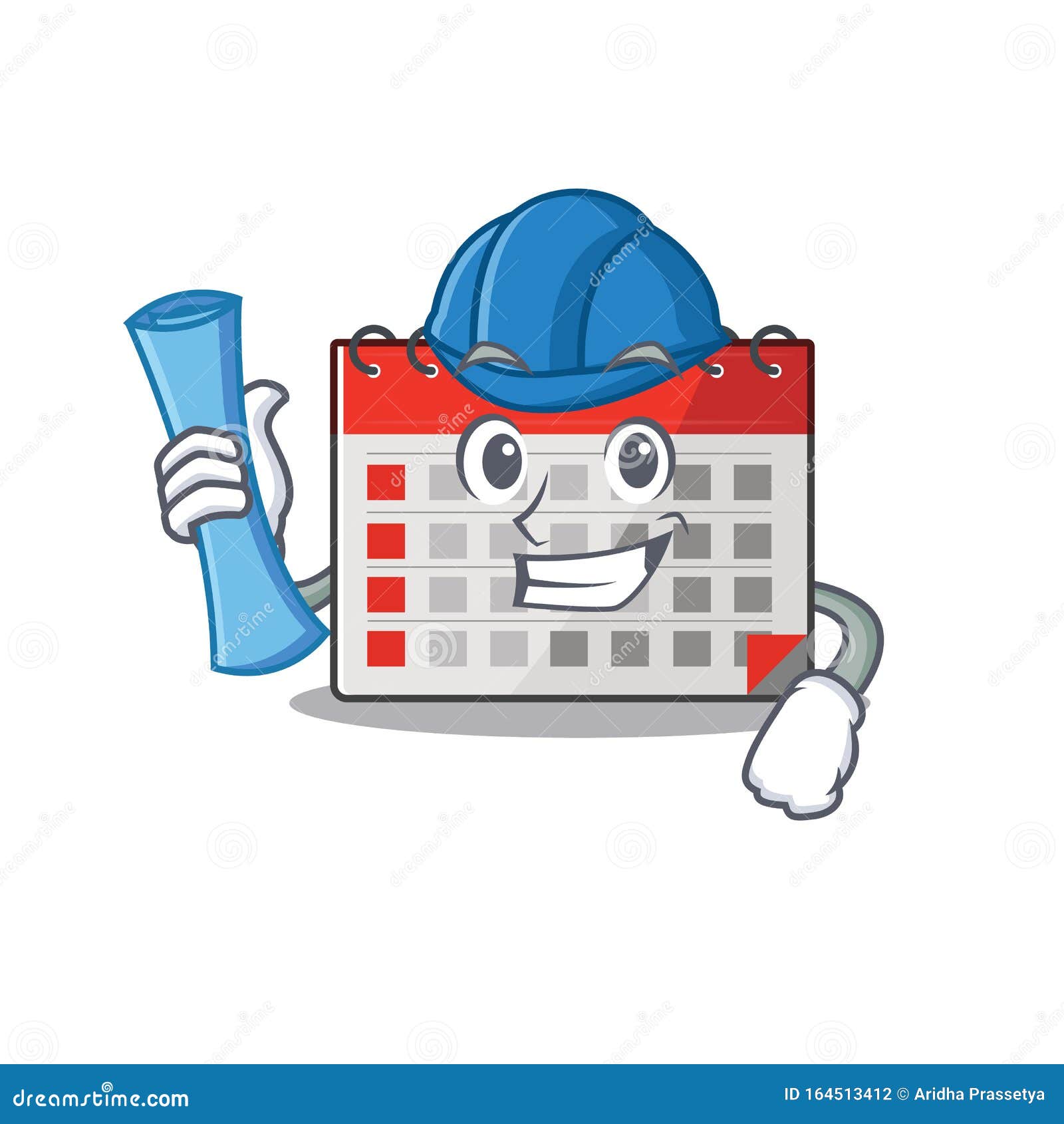 Cartoon Architect With Hard Hat Beside Blueprints Stock Image ... Cartoon Architect With Hard Hat Beside Blueprints Stock Image ...