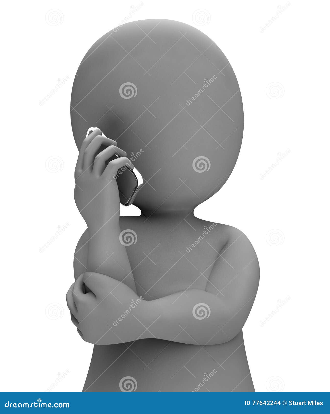 Calling 3d Character Royalty-Free Stock Image | CartoonDealer.com #17311894