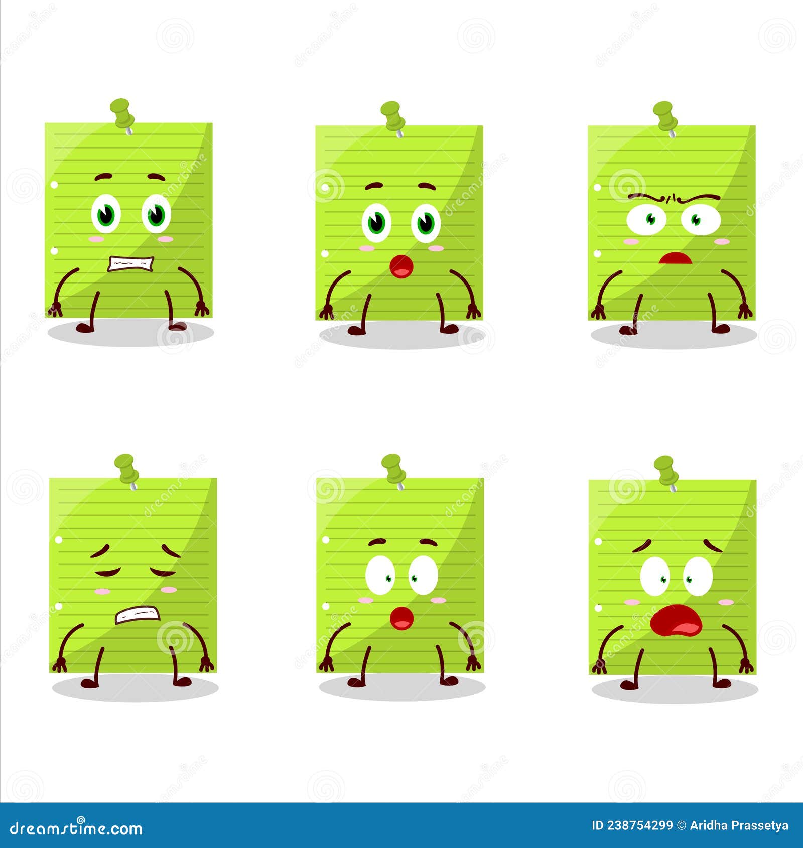 Scared Notes Cartoon Royalty-Free Illustration | CartoonDealer.com ...