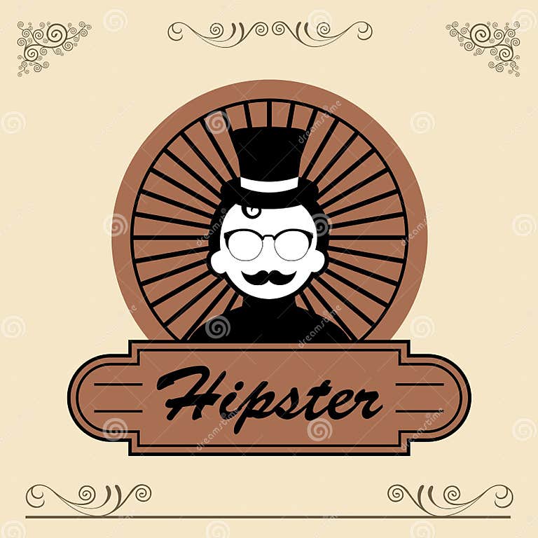 Character Cartoon Hipster Style Stock Vector - Illustration of graphic ...