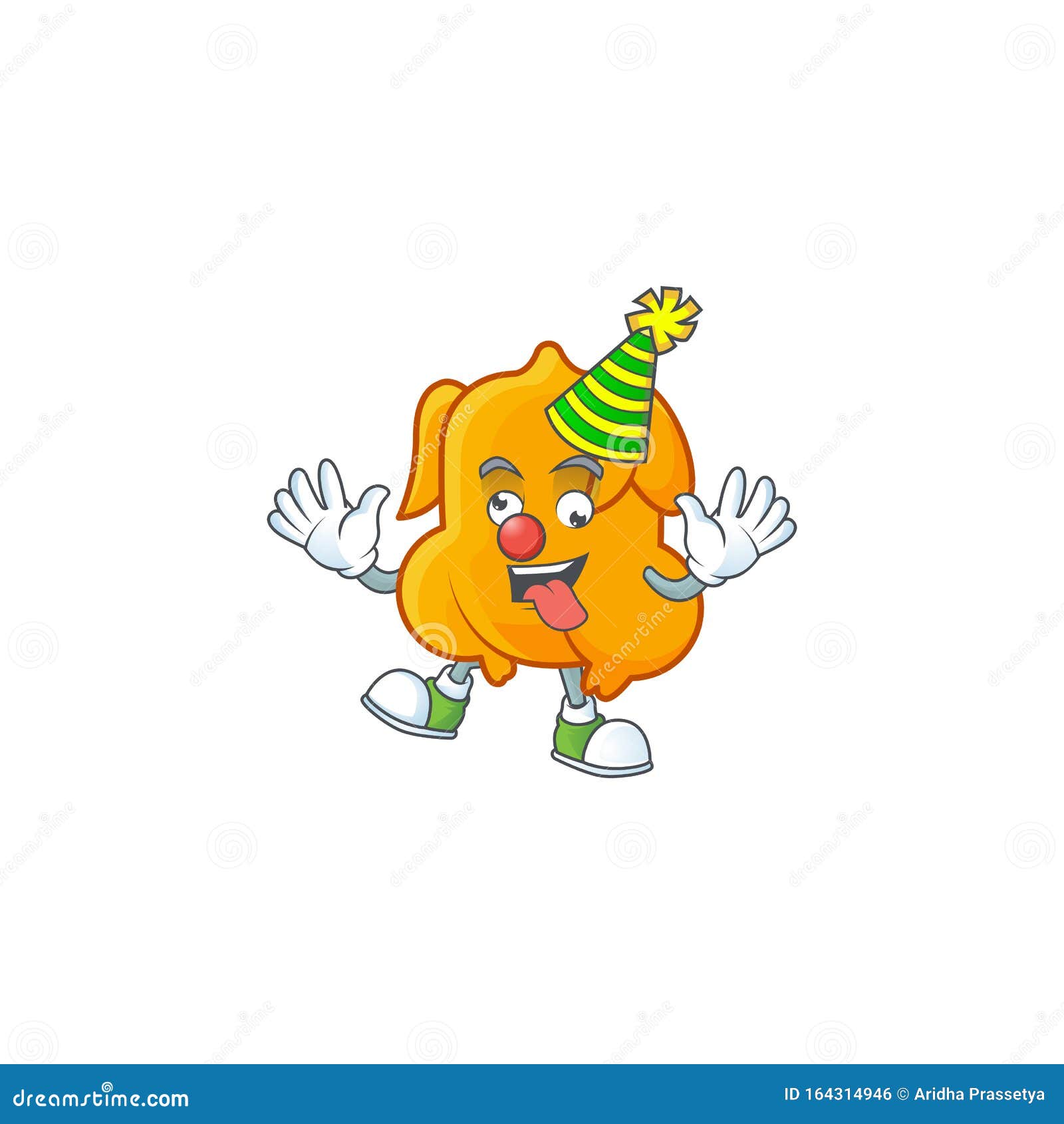 Clown Chicken Coxinha In Shape A Cartoon | CartoonDealer.com #135155935