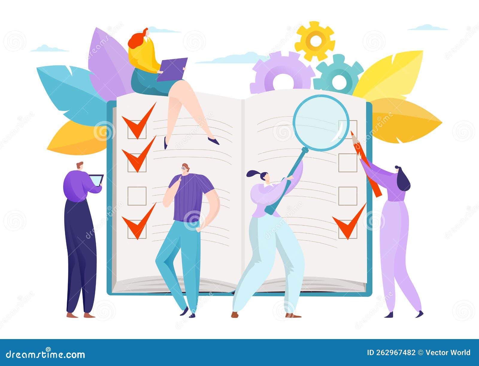 Character Complete daily Checklist in Notebook, Check List on Paper ...