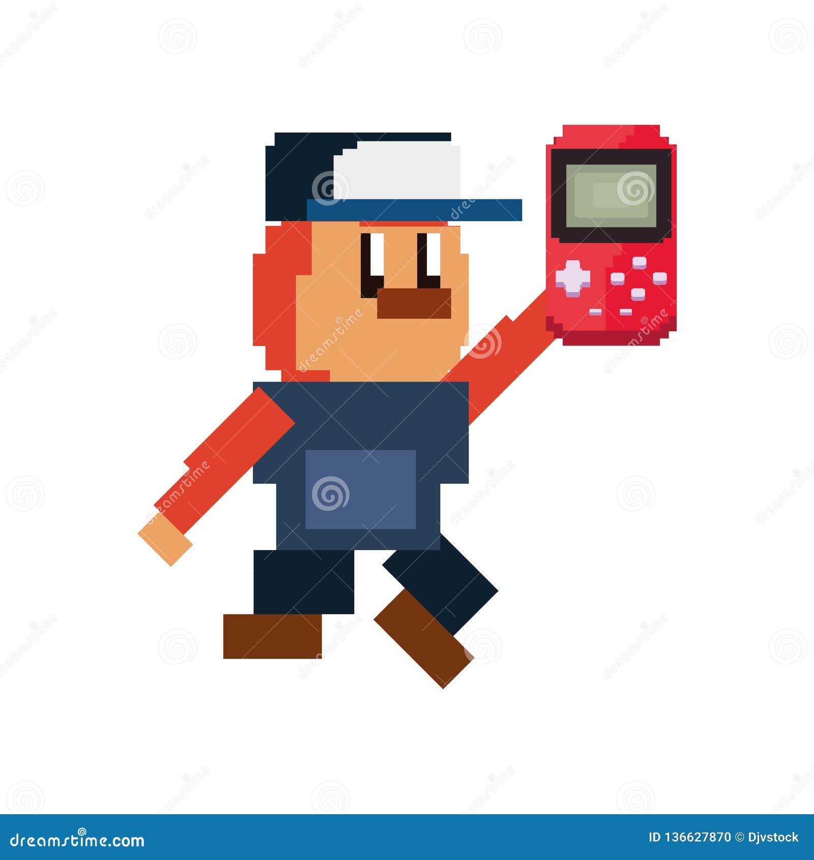 Pixel video game stock vector. Illustration of cartoon - 136627870