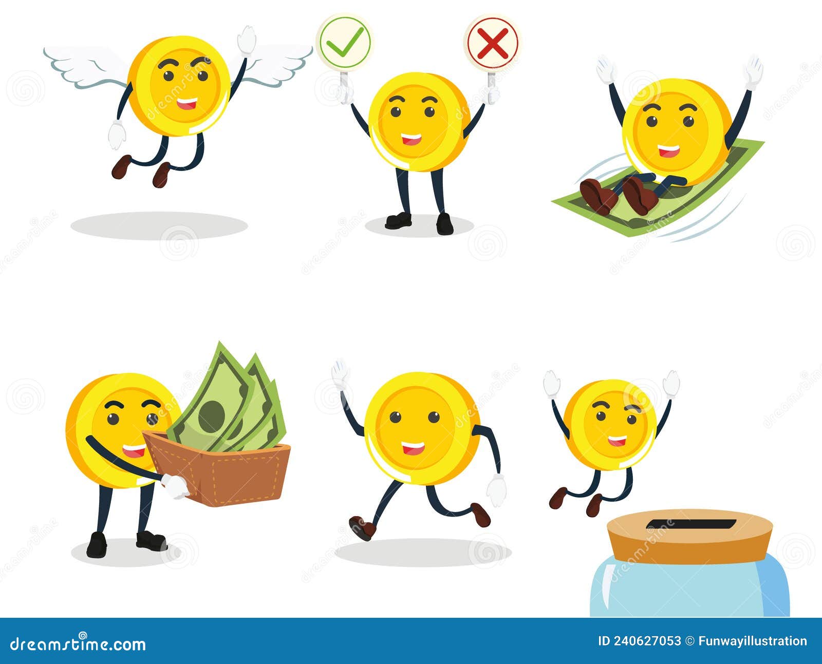 Character Cute Design Bundle Set Stock Vector - Illustration of animal ...