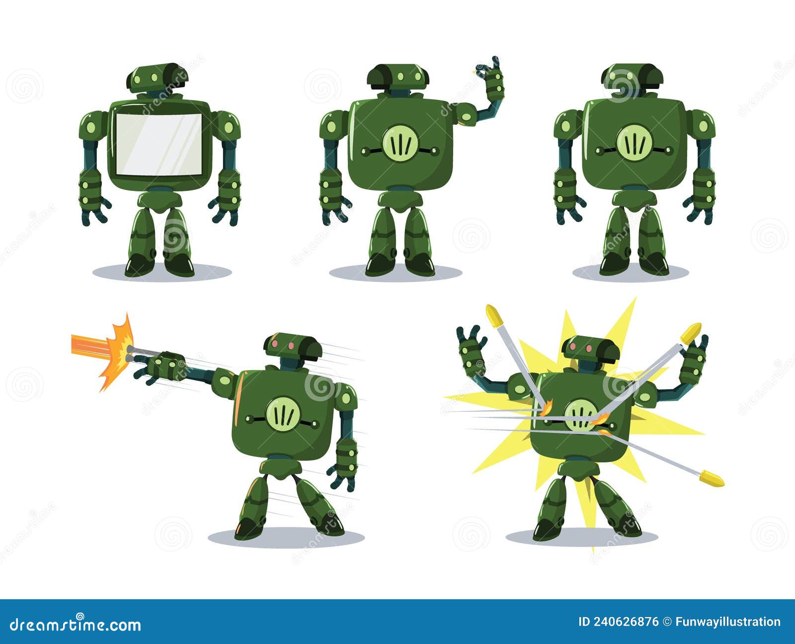 Character Cute Design Bundle Set Stock Vector - Illustration of graphic ...