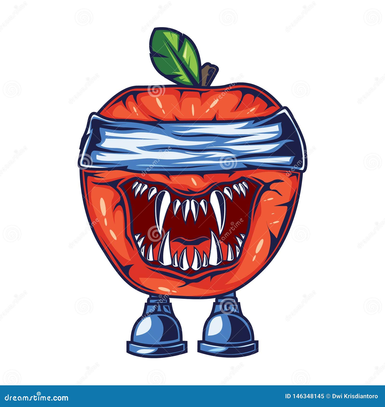 Character Design Based on Apples. with a Spooky and Unique Style and ...