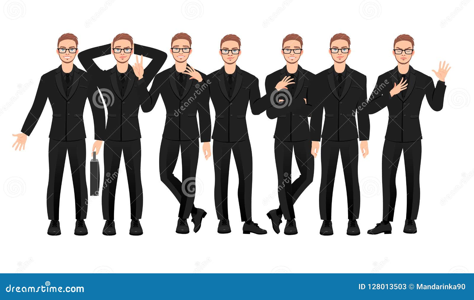 Character Design. Business Worker Man Stock Vector - Illustration of ...