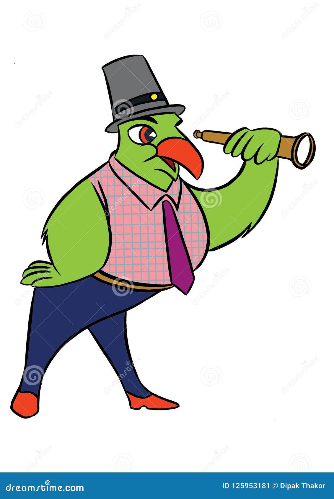 Character Design Parrot, Future Predictable Stock Illustration ...