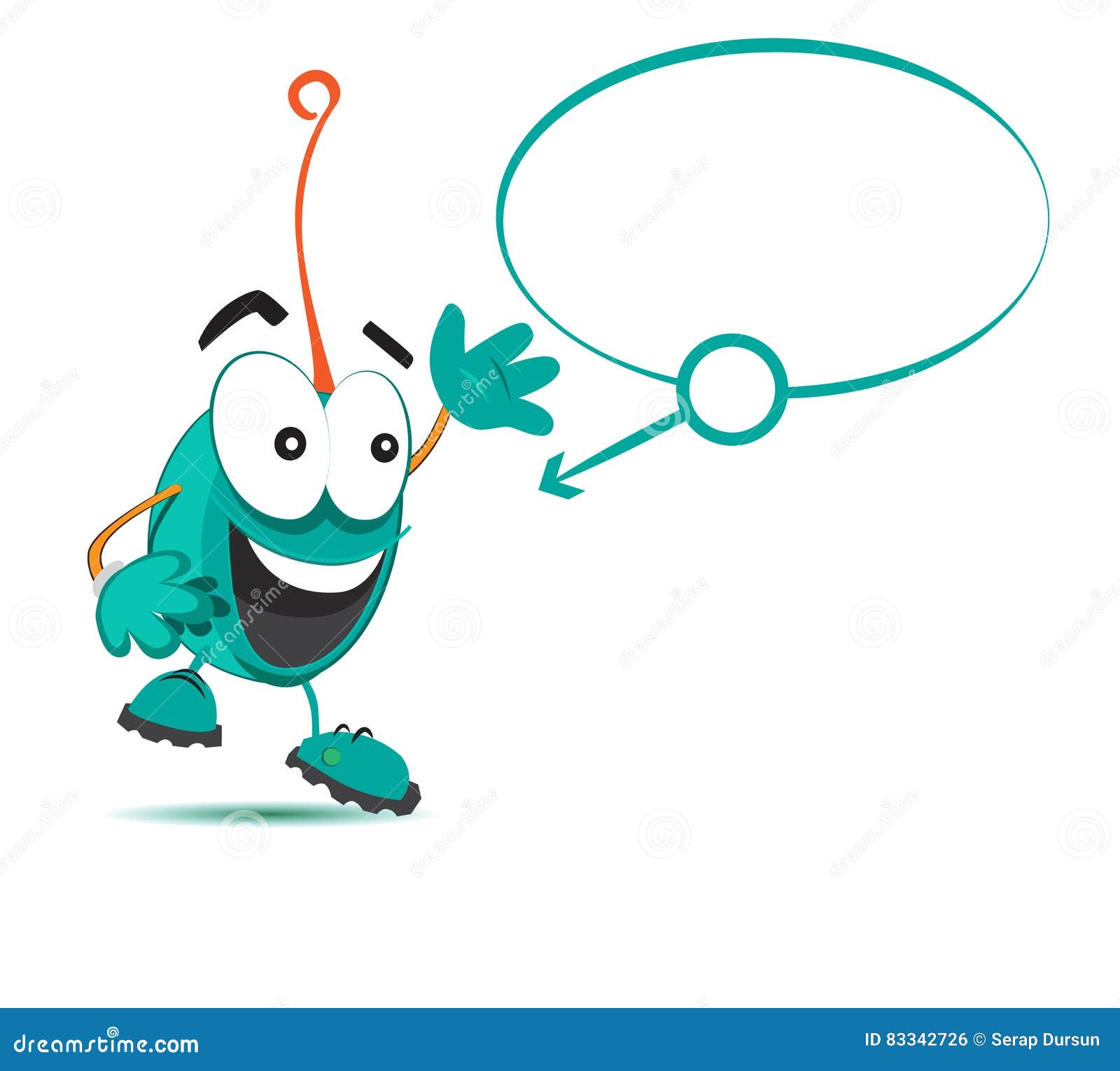 Character Design with Speech Bubble Stock Vector - Illustration of ...