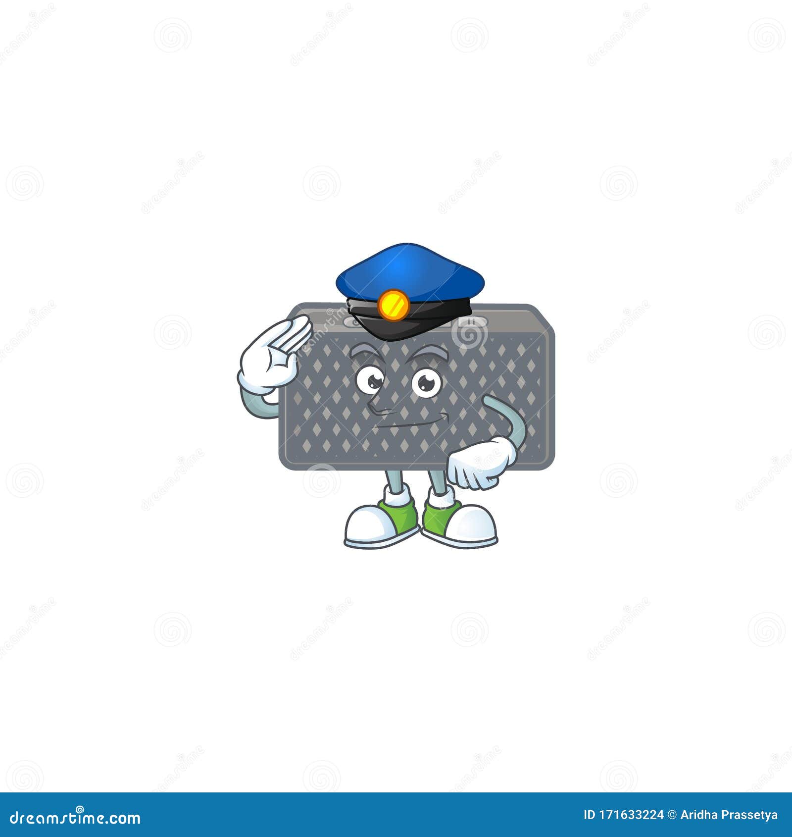 A Character Design of Wireless Speaker Working As a Police Officer ...