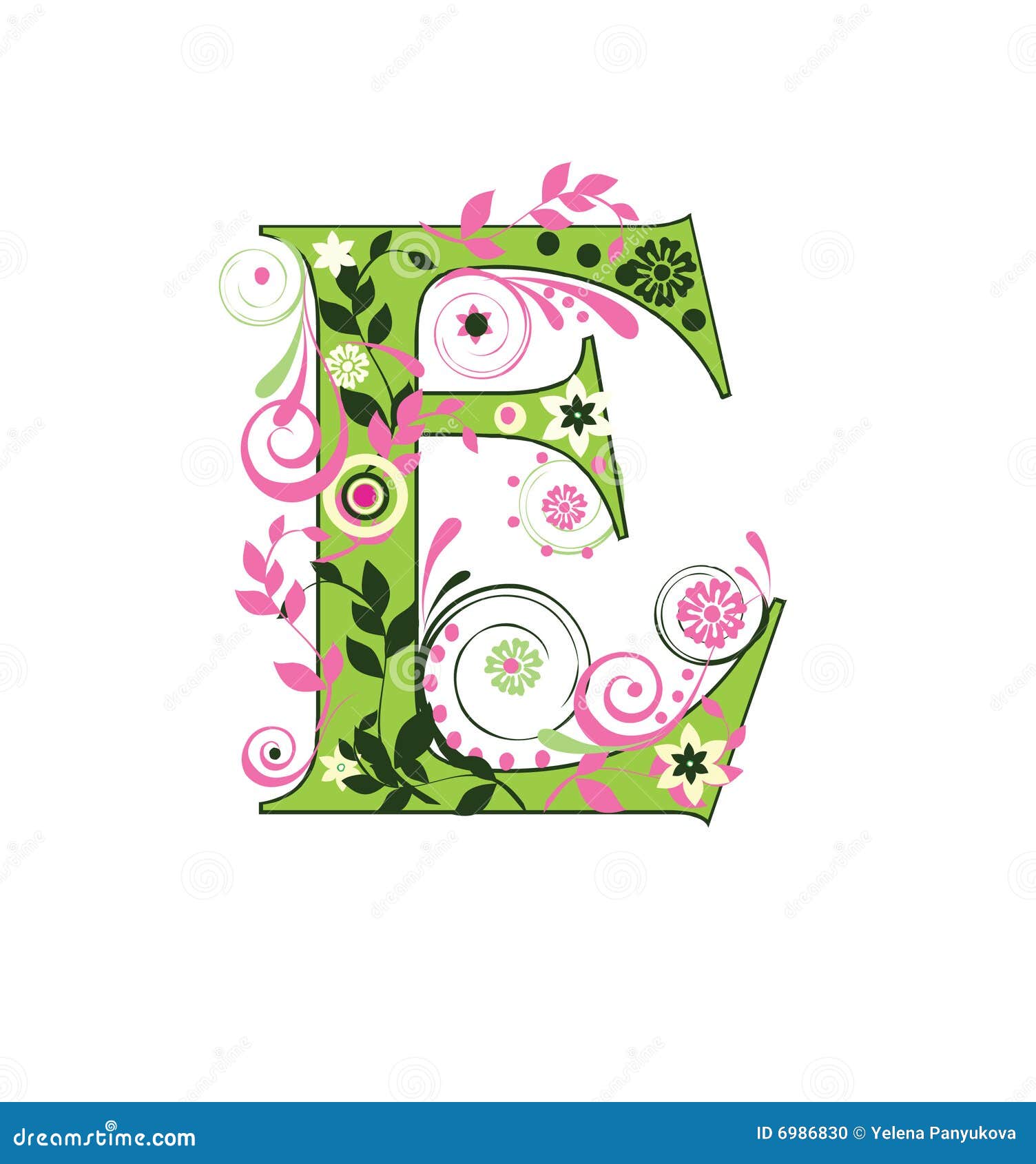 Character E stock vector. Illustration of agenda, character - 6986830