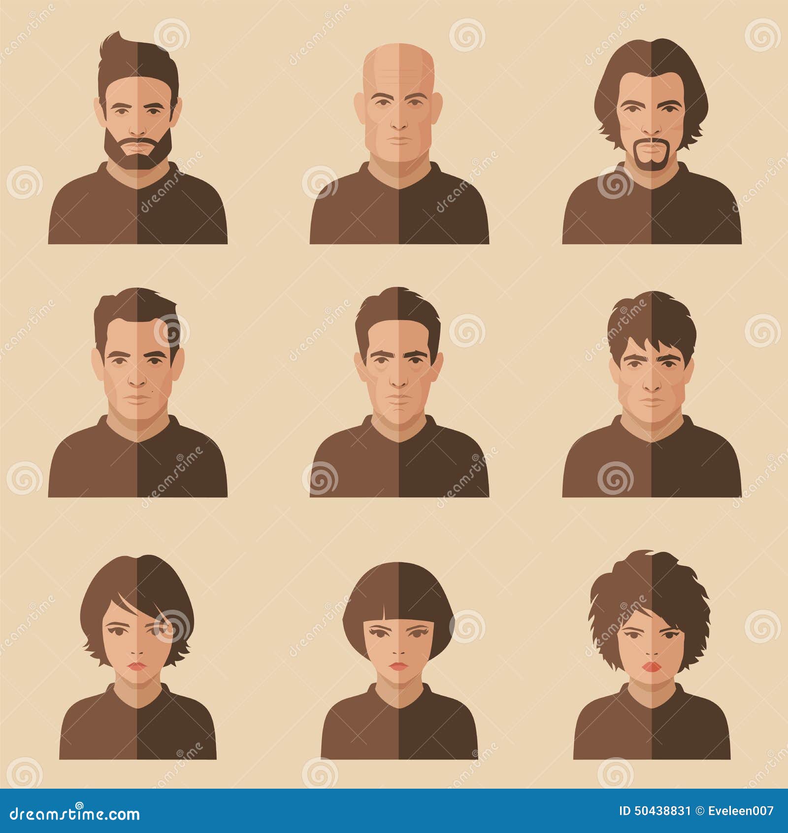 Character face vector stock vector. Illustration of style - 50438831