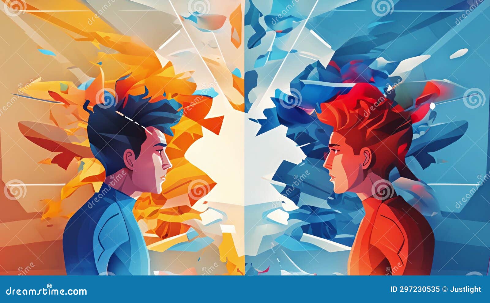 The Character is Faced with a Dilemma, and a Split Stock Video - Video ...