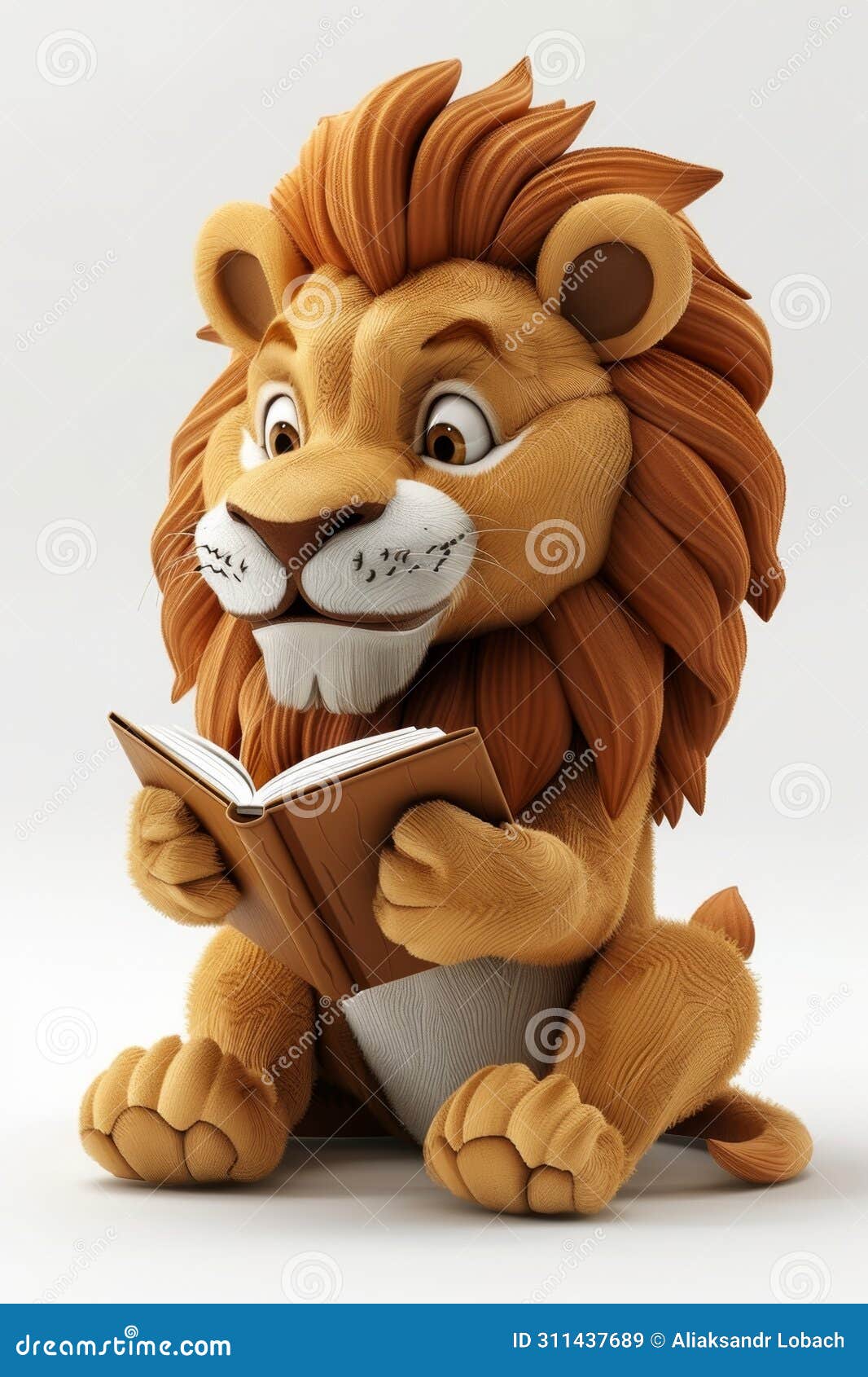 Smart Lion Caricature Wearing Suit And Glasses Royalty-Free Stock Image ...
