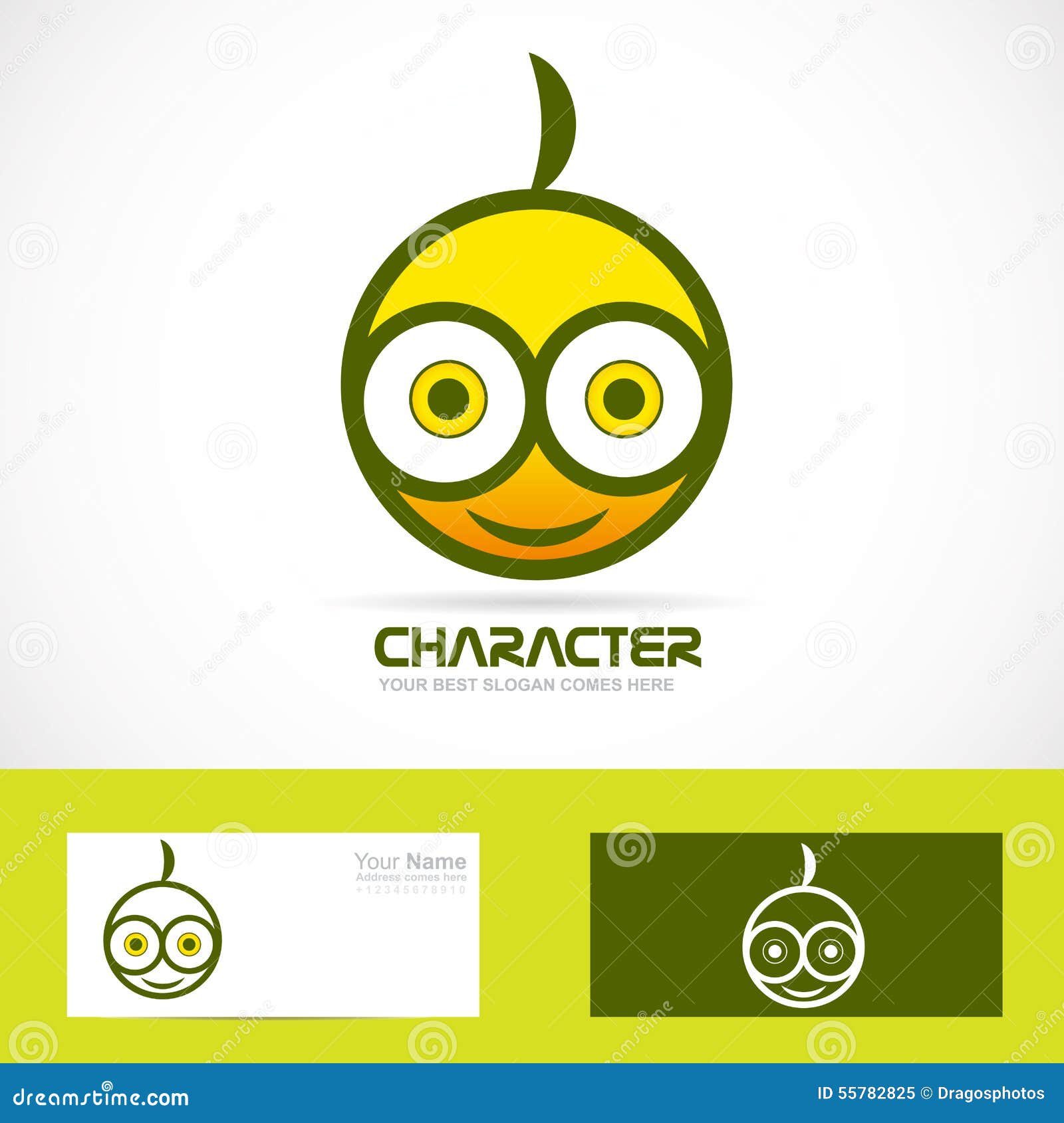 Character funny logo stock vector. Illustration of sign - 55782825