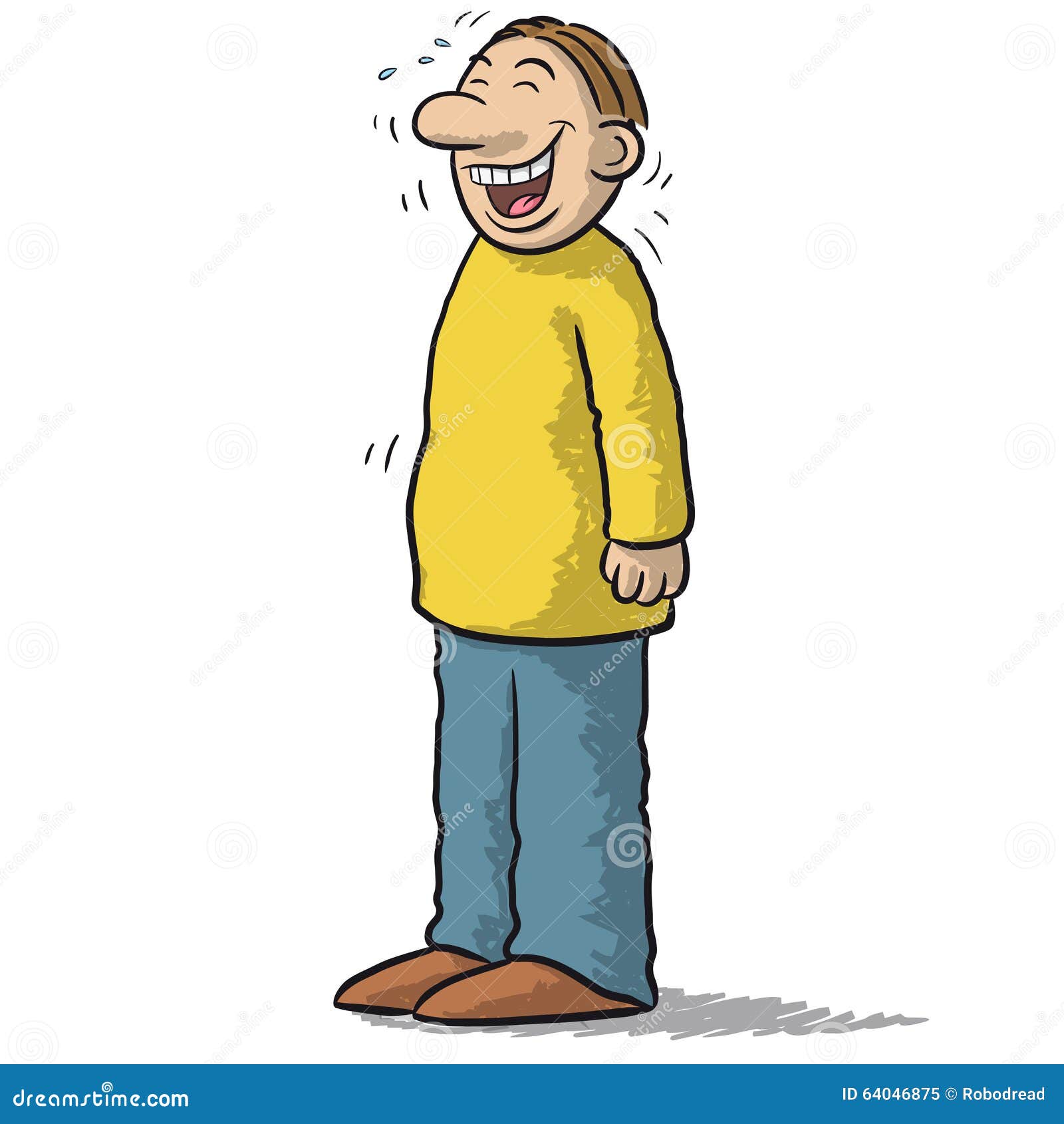 A Character with Funny Smile Stock Vector - Illustration of pretty ...