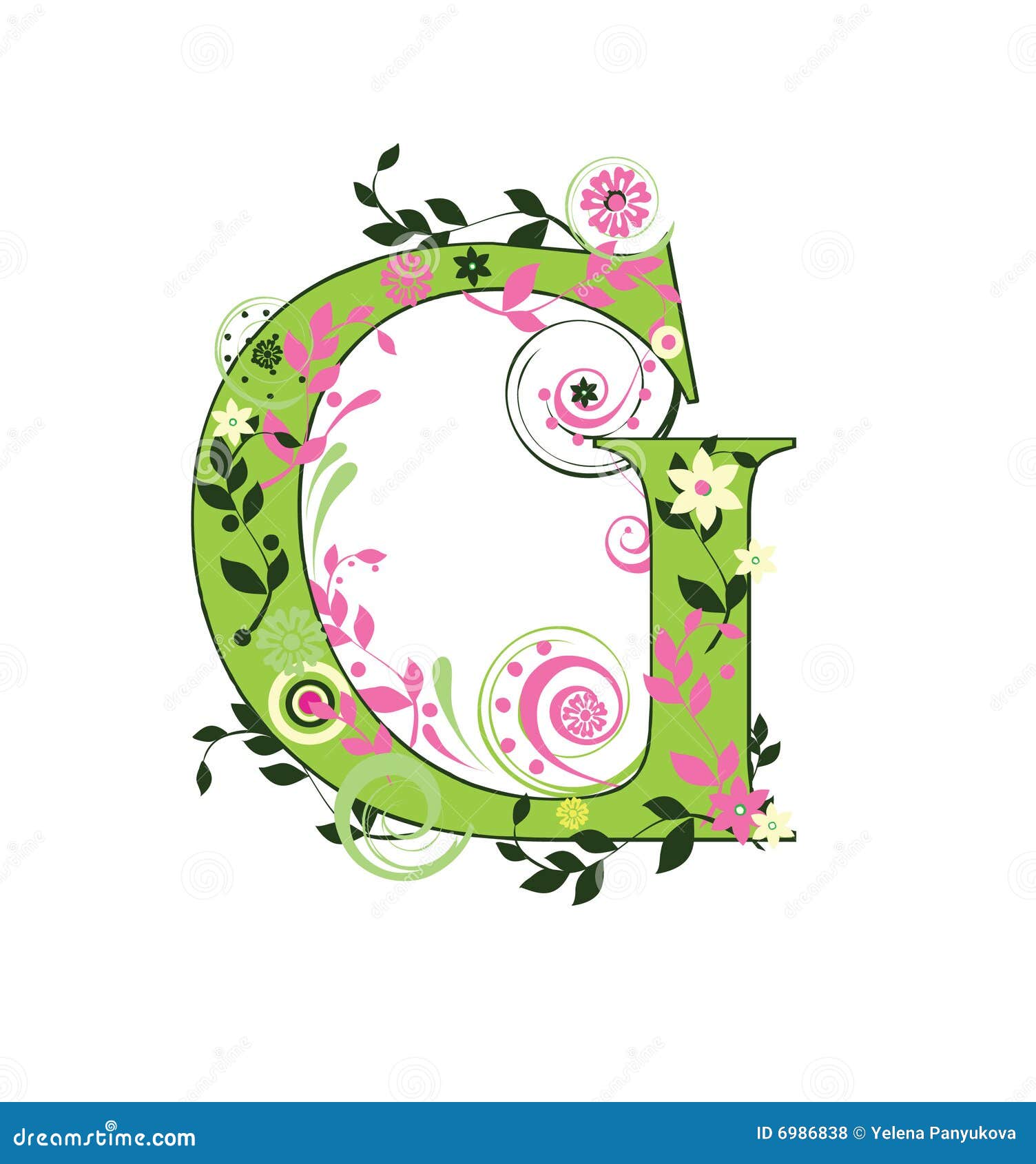 Character G stock vector. Illustration of valentines, circle - 6986838