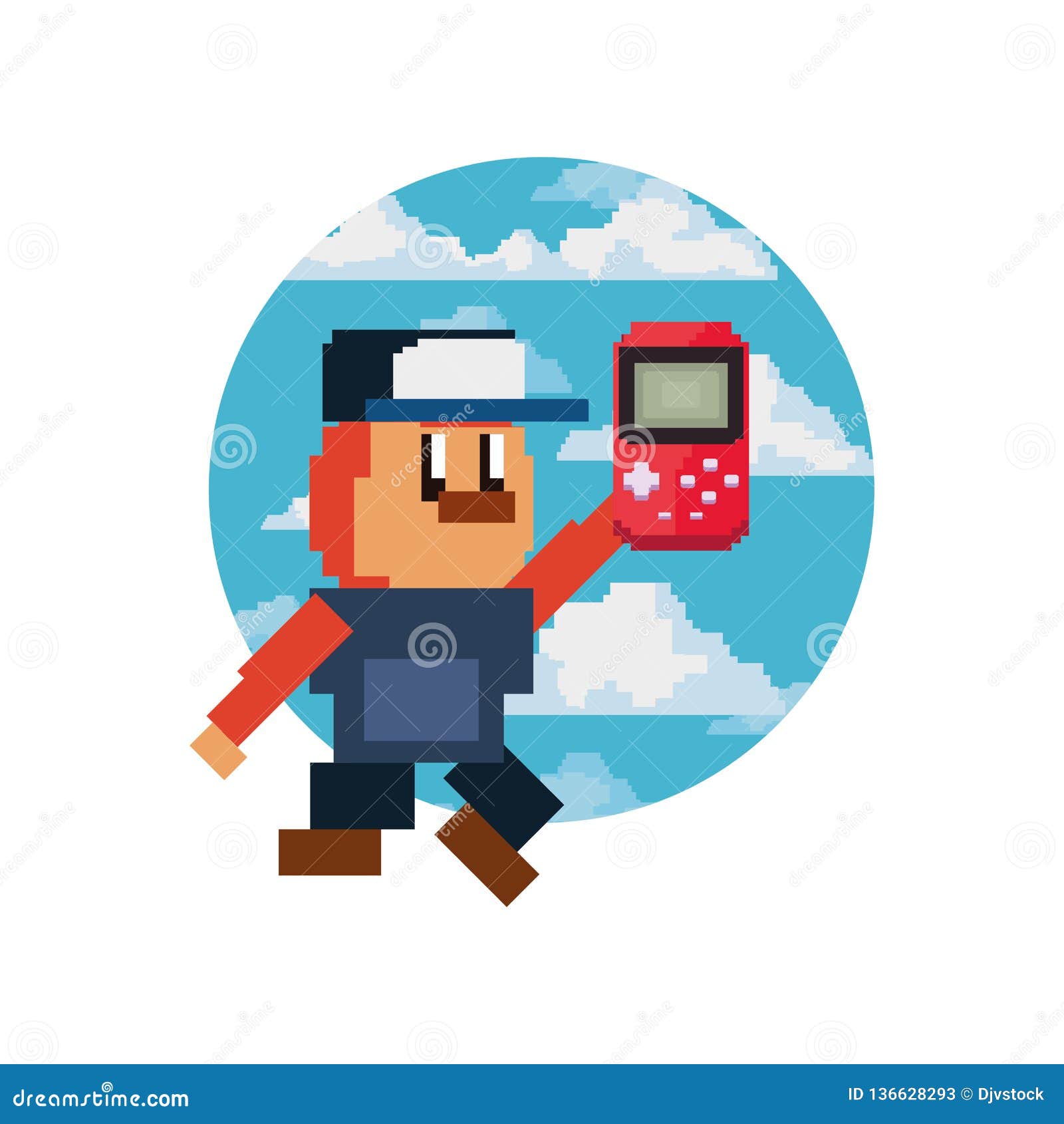 Character video game stock vector. Illustration of character - 136628293