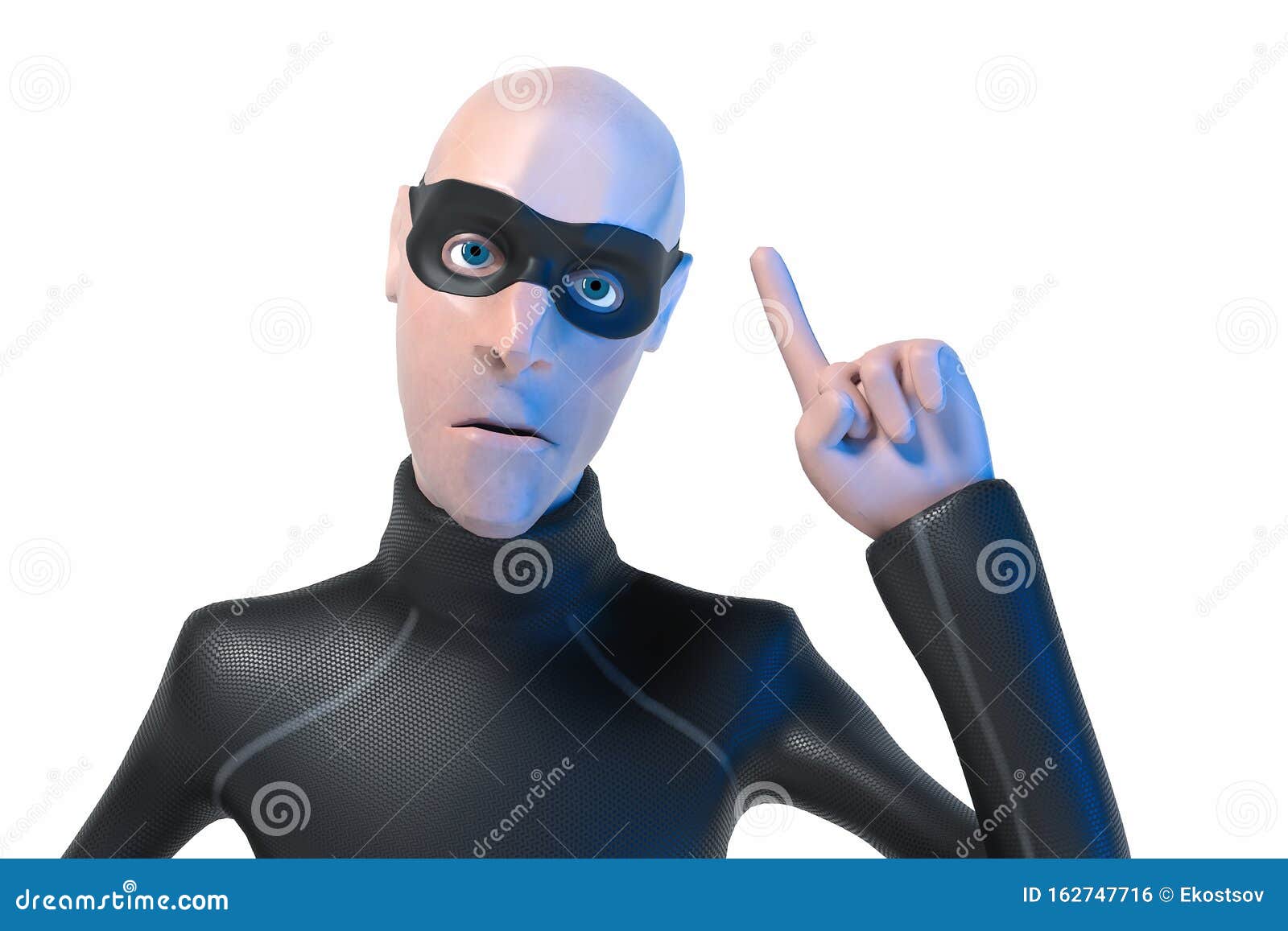 Character Hacker John Scammer in Mask Planning Theft. Concept of Cyber ...