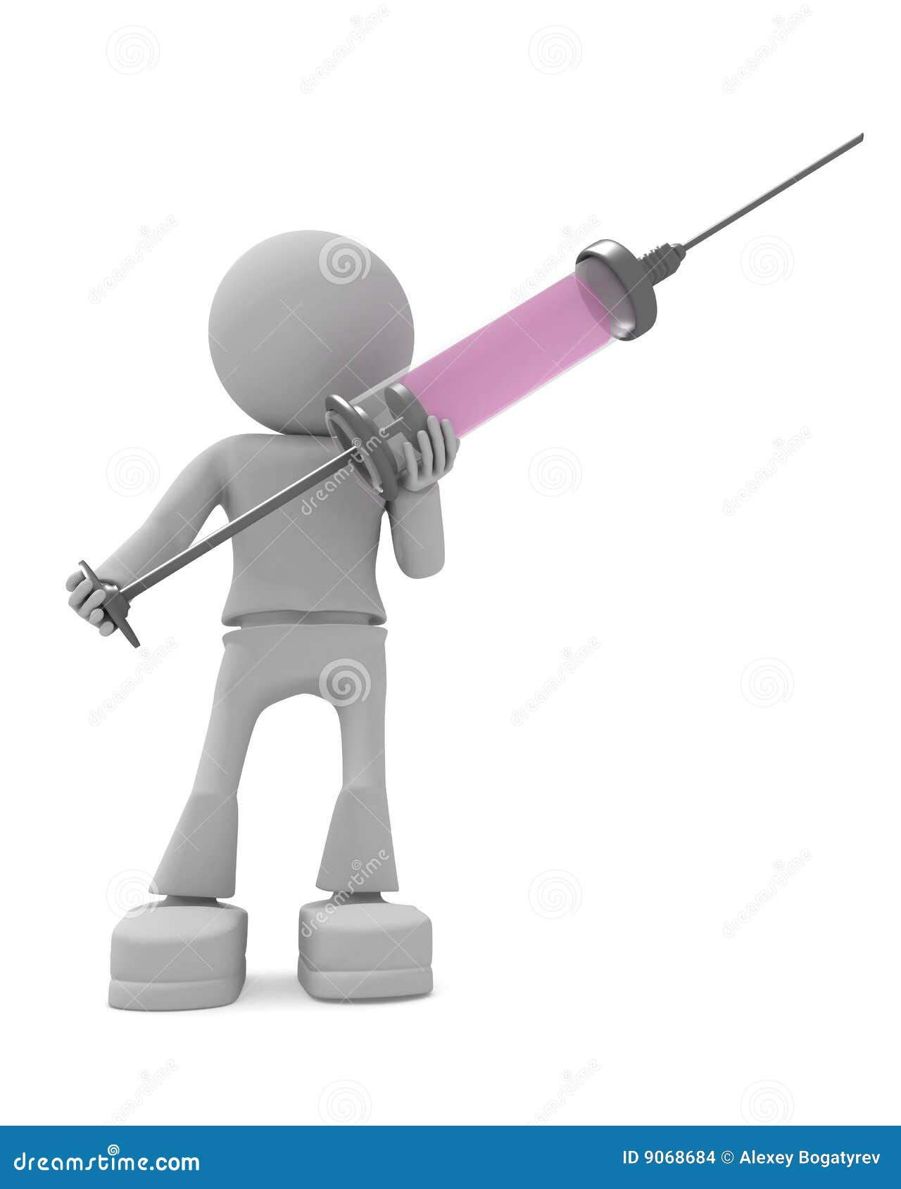 Character Syringe Vaccination Fright Human Injection Danger Of ...