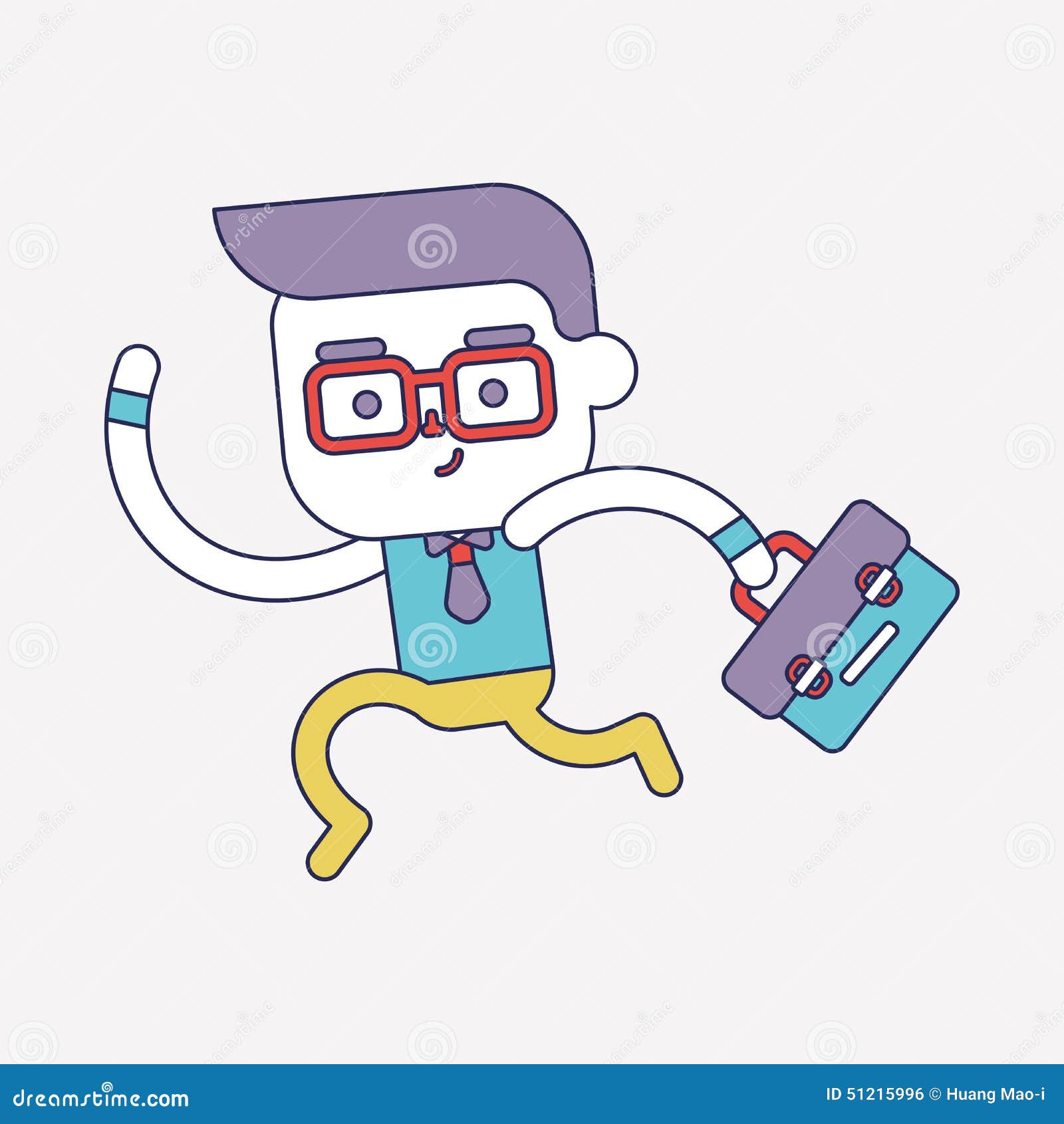 Character Illustration Design. Businessman Going To Work Cartoon Stock ...