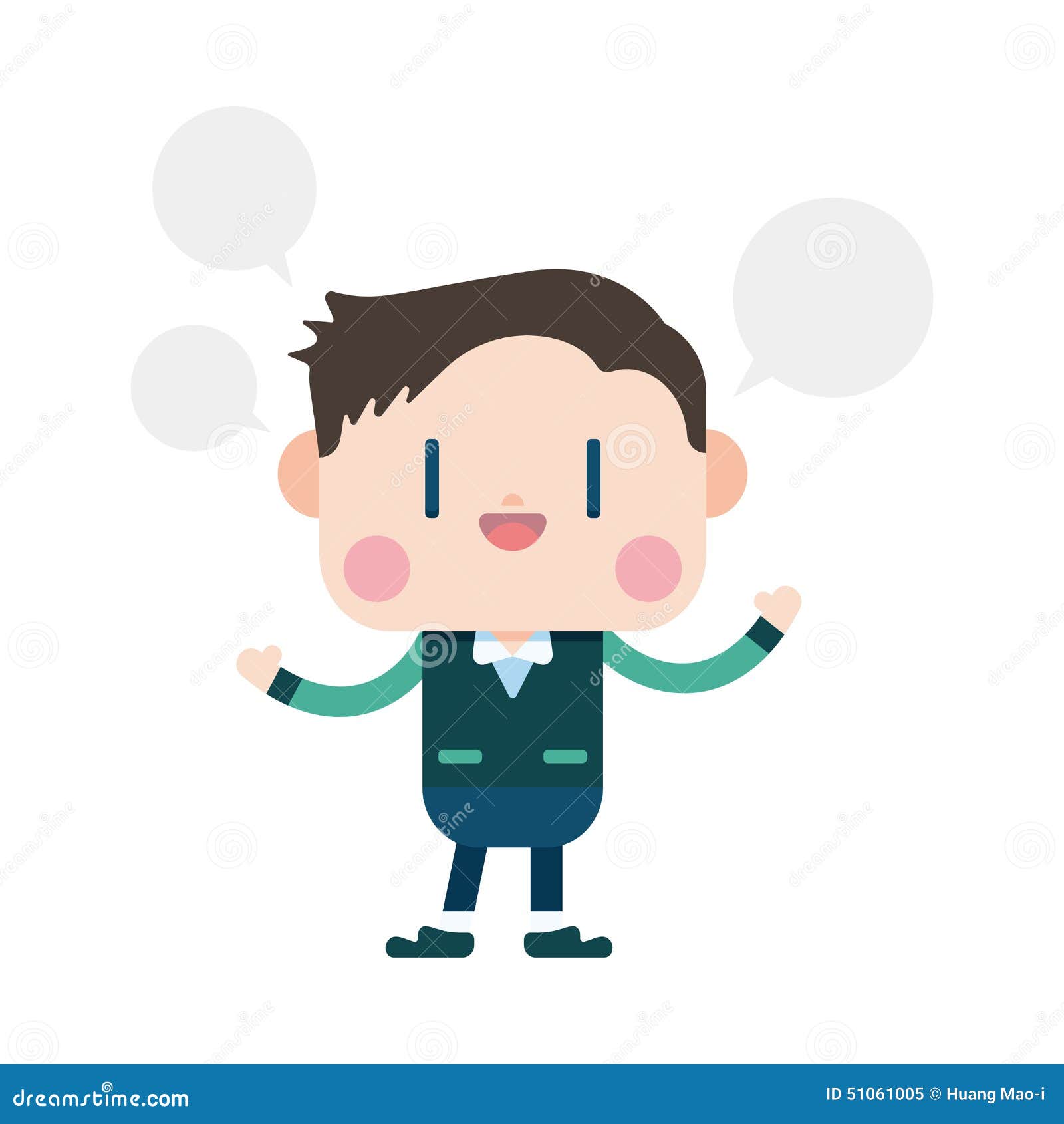 Character Illustration Design. Businessman Message Cartoon,eps Stock ...
