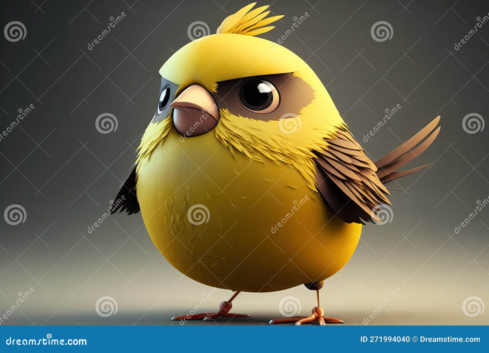 Character Illustration of Gloster Canary in a Cartoon Stock ...