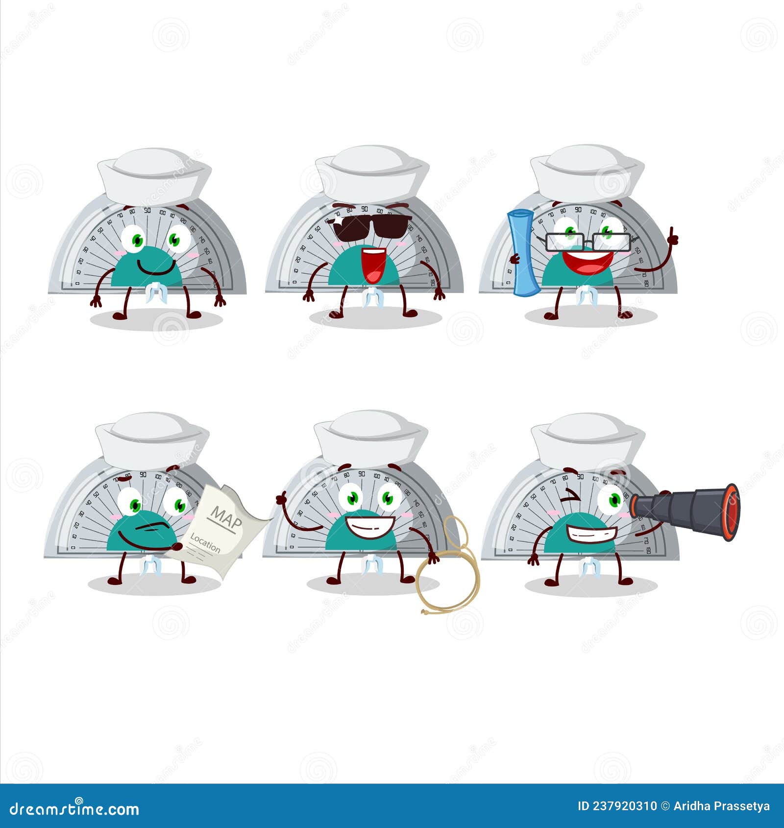 A Character Image Design of White Arc Ruler As a Ship Captain with ...