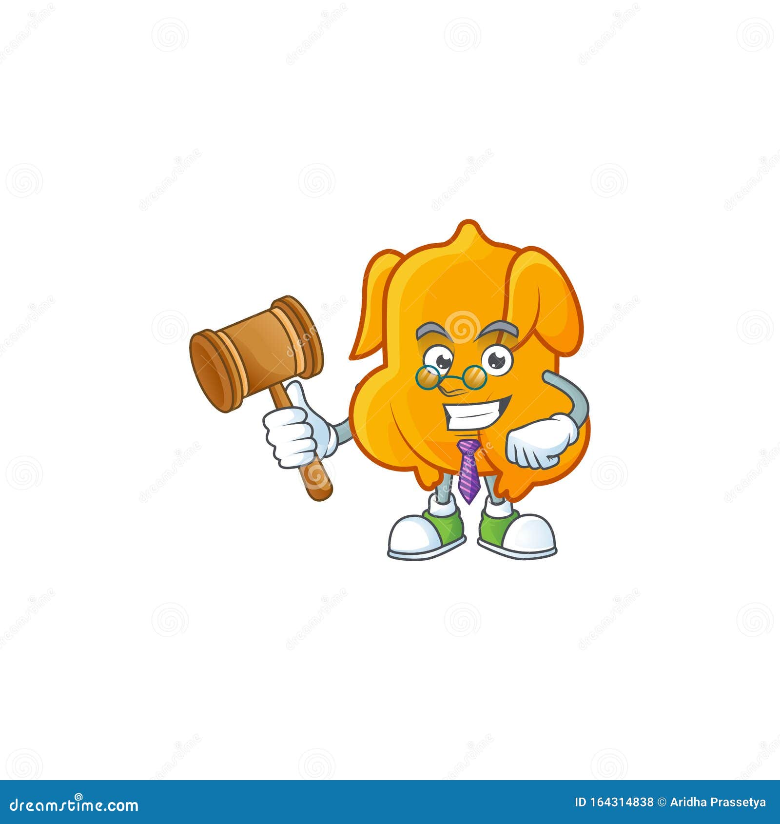 Judge Chicken Coxinha In Shape A Cartoon | CartoonDealer.com #135155955