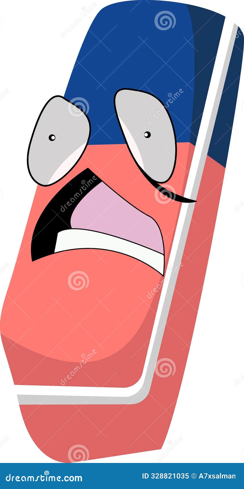 Blue Scared Emoji Emoticon Character Cartoon Vector | CartoonDealer.com ...