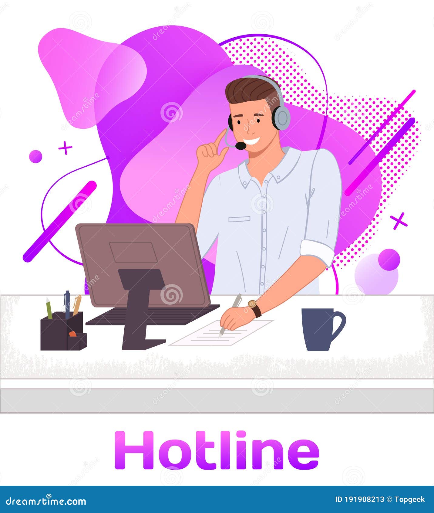 Dispatcher Male Stock Illustrations – 244 Dispatcher Male Stock ...