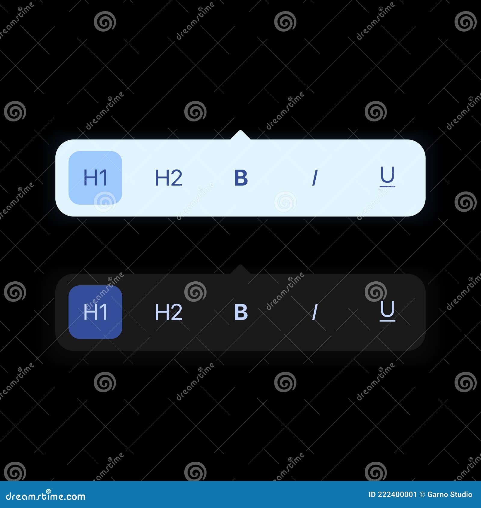 Character Menu Bubble. Select Font Type. Text Editor Mini Icons. Bold ...