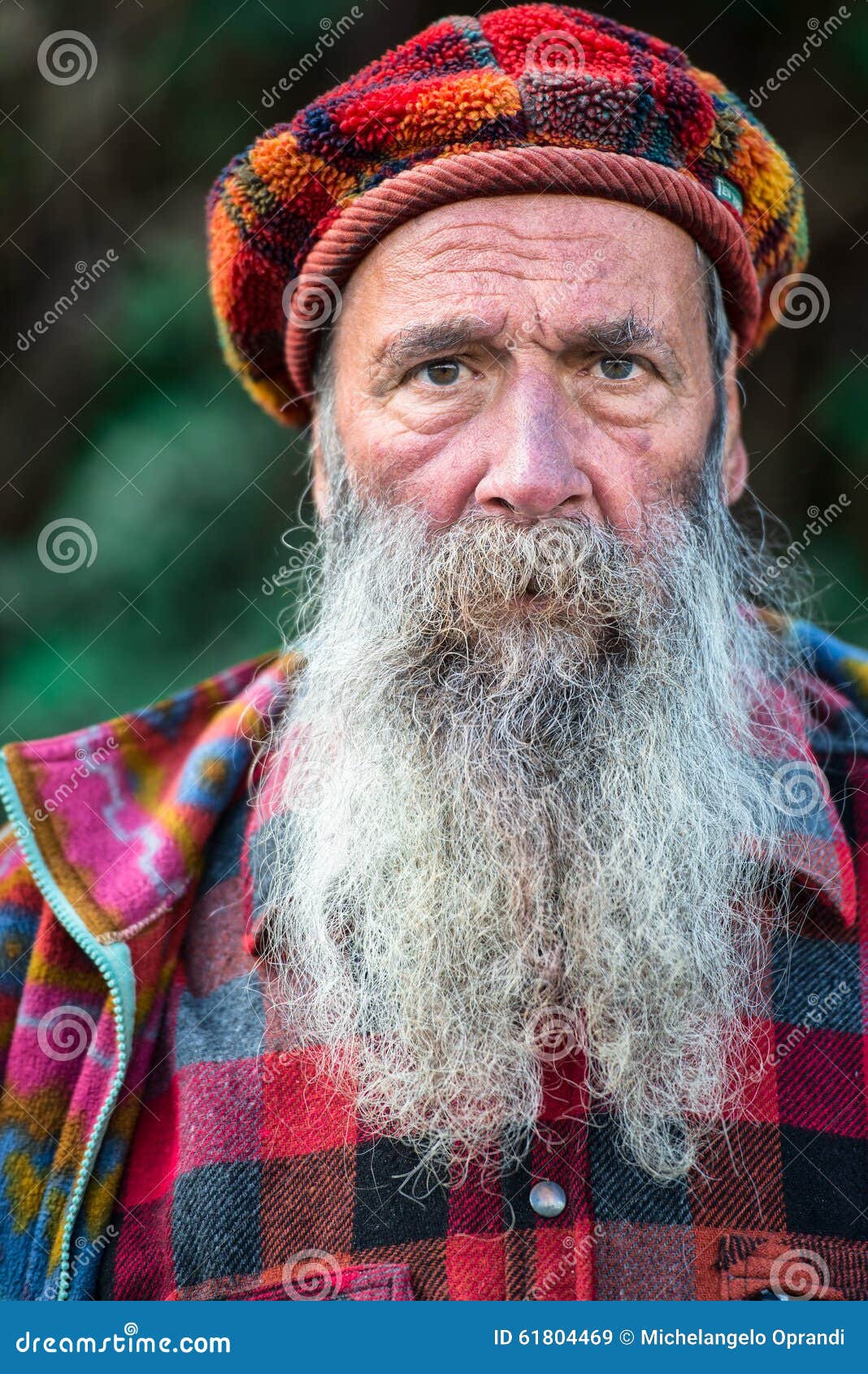 Character Mountain with Long Beard Stock Image - Image of character ...