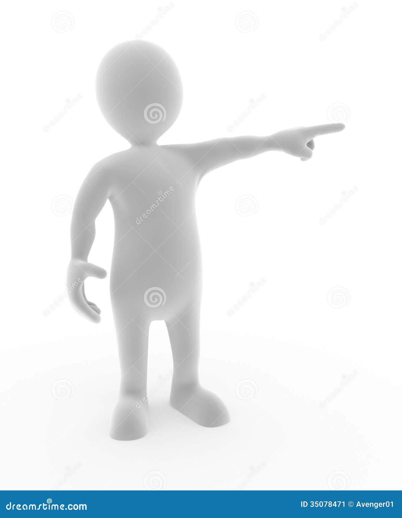Character Pointing stock illustration. Illustration of hands - 35078471