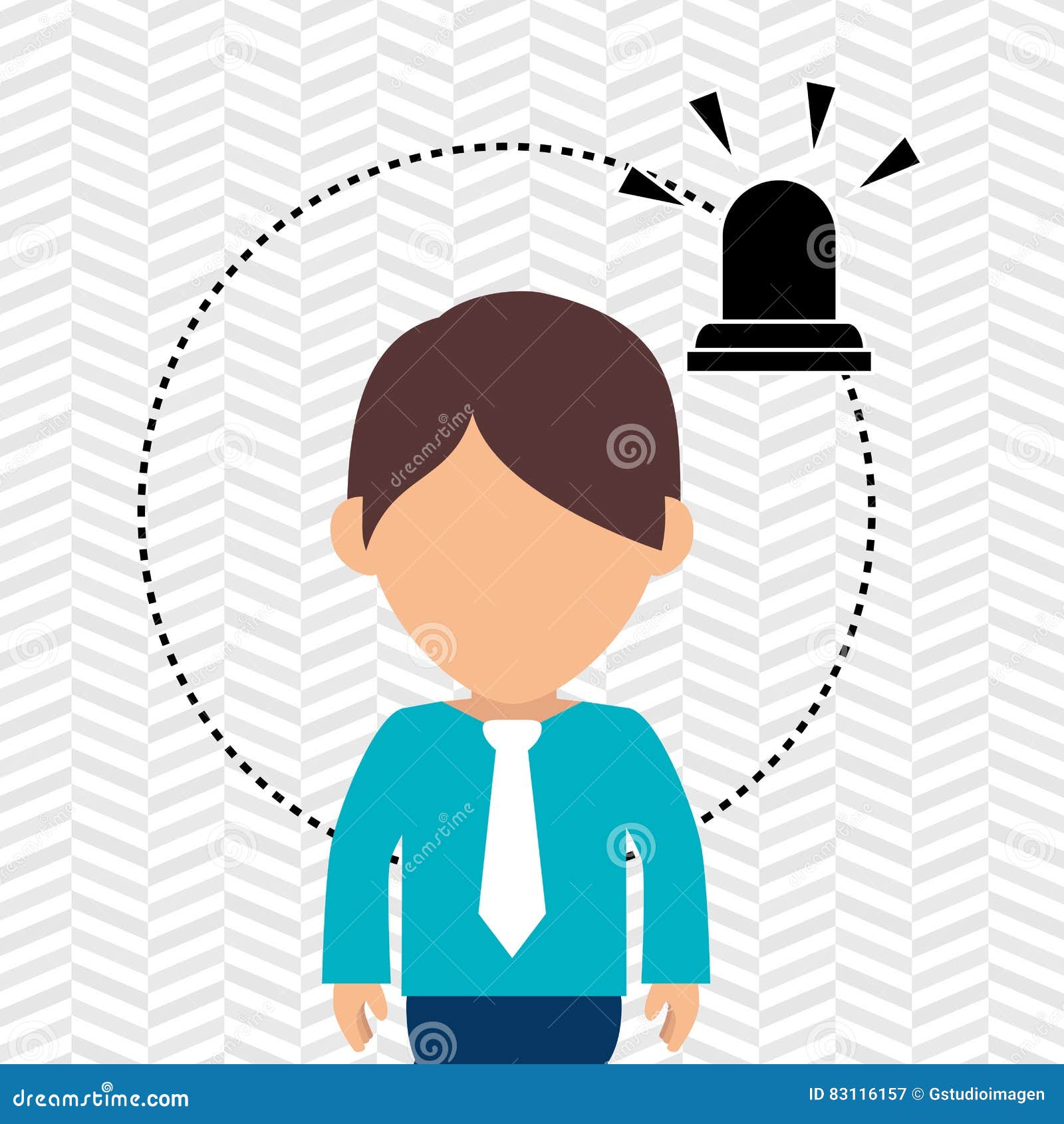 Character Secure Protection Stock Illustration - Illustration of ...