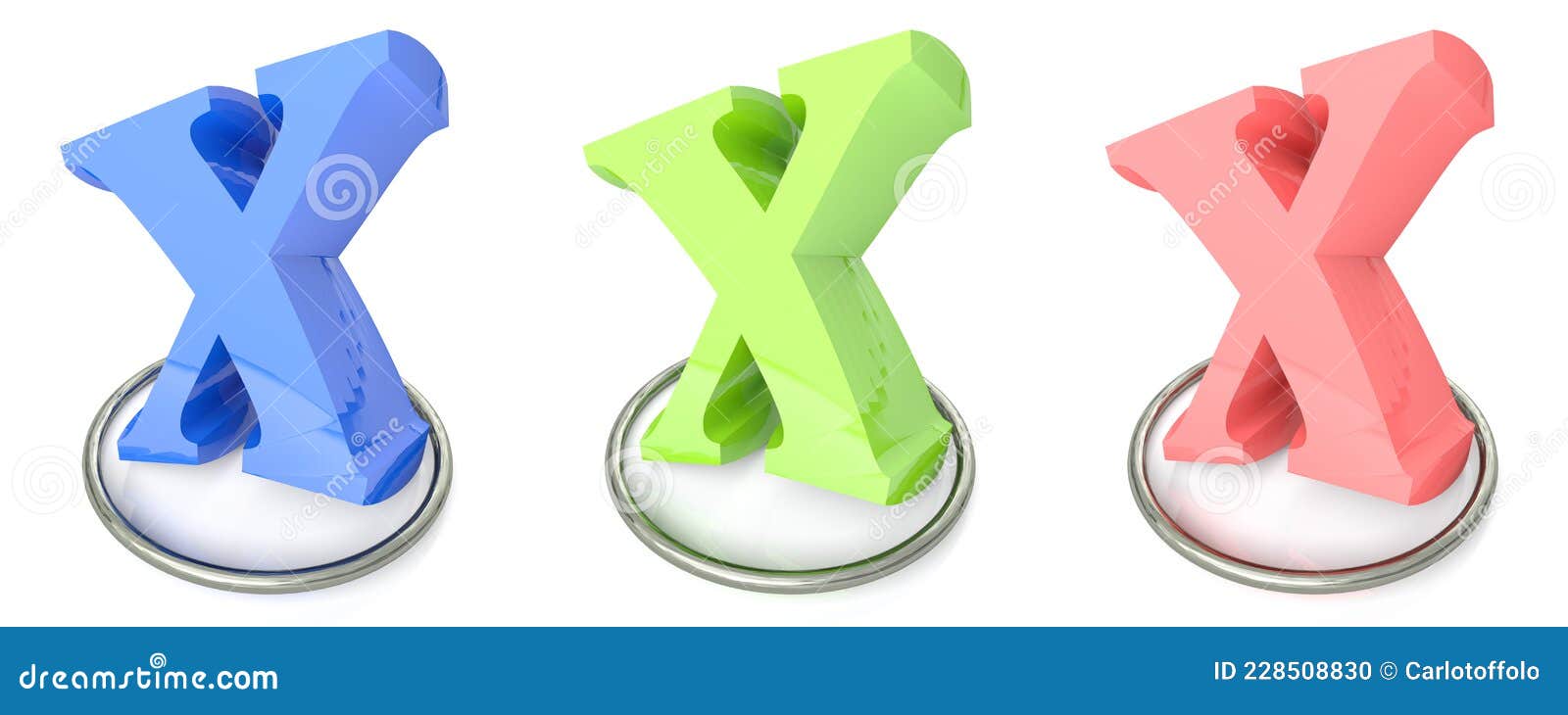 Character X Set Isolated on White Bkg Stock Illustration - Illustration ...