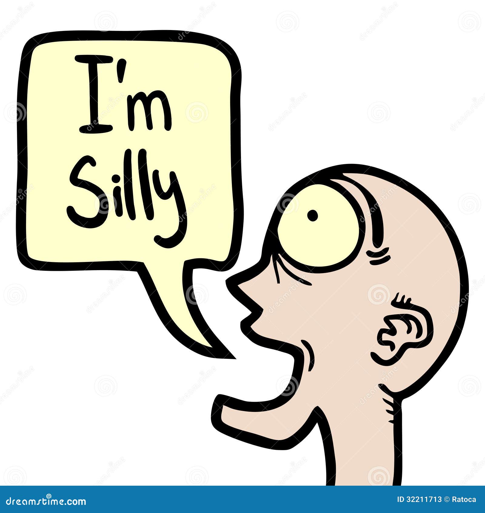 Character silly stock vector. Illustration of doll, mood - 32211713