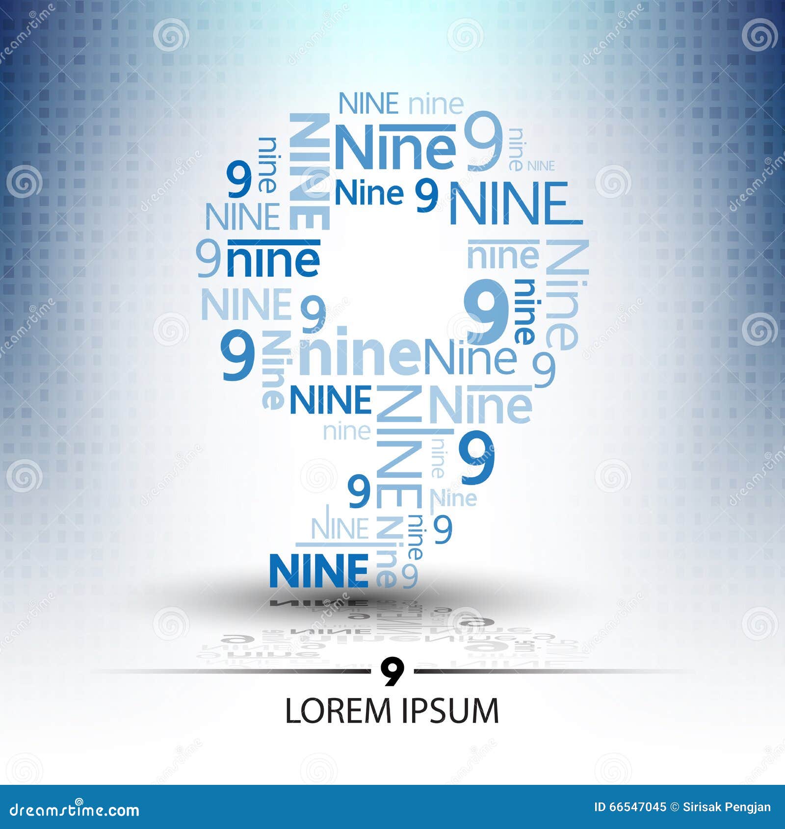 Character Sort for Number Nine Logo Future Technology Stock ...