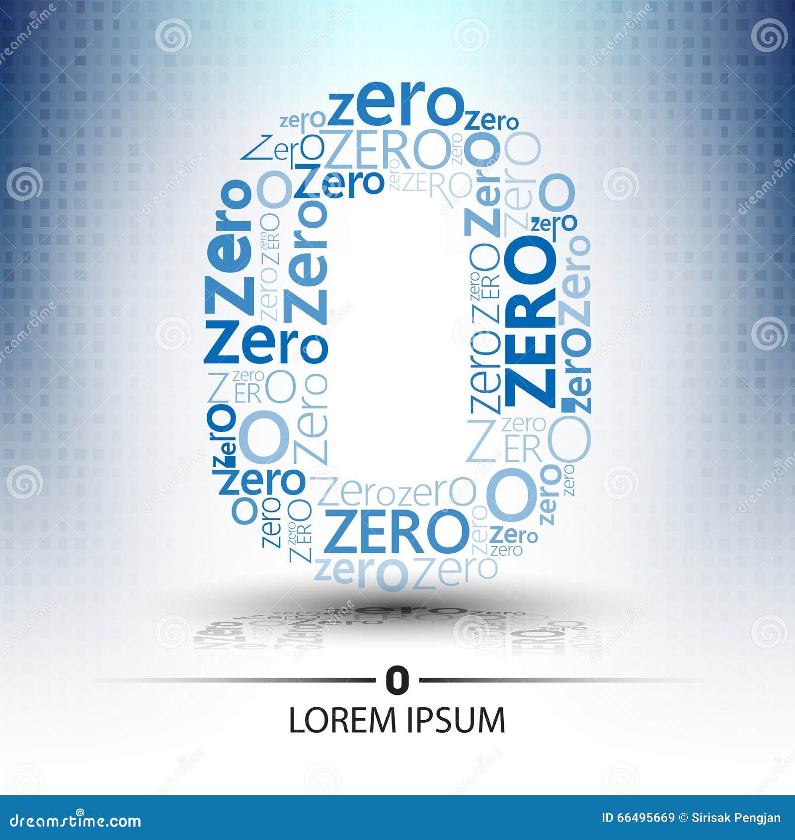 Character Sort for Number Zero Logo Future Technology Design Stock ...