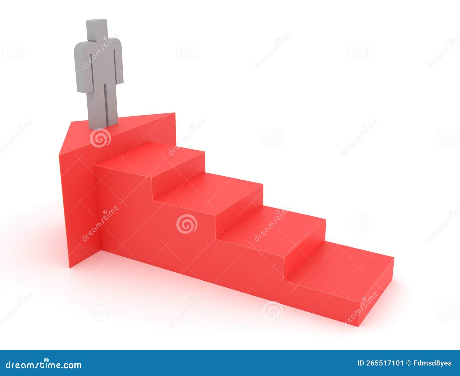 Character Standing on Arrow. Stock Illustration - Illustration of ...