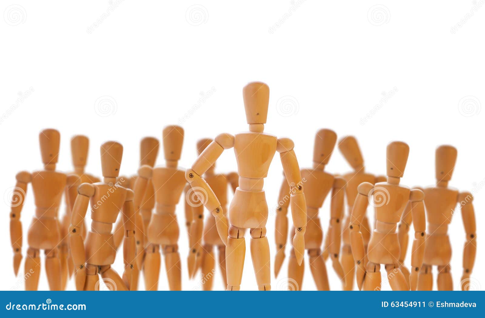 Character Standing in Front of a Crowd Stock Image - Image of dummy ...
