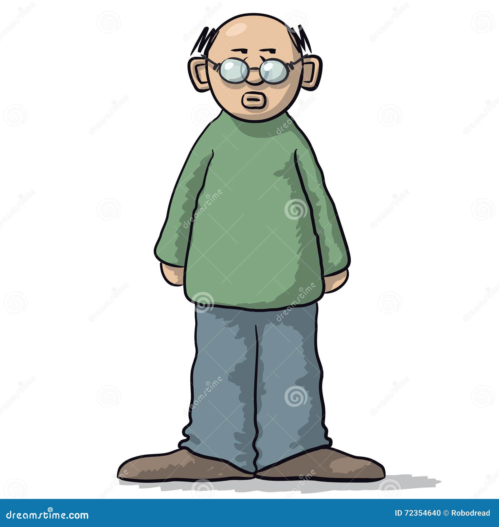 Character with a Suspicious Look Stock Vector - Illustration of ...