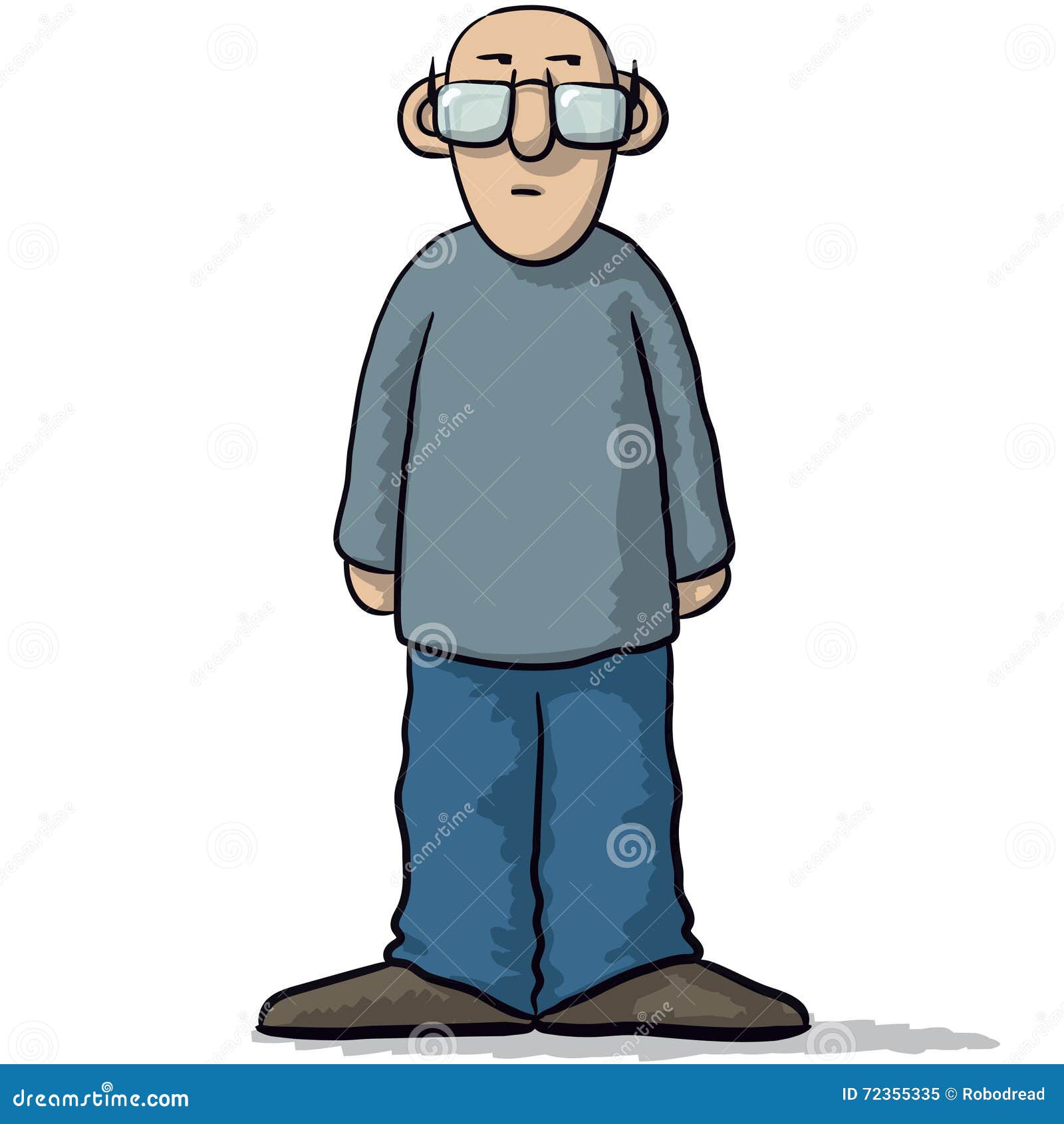 Character with a Suspicious Look Stock Vector - Illustration of looks ...