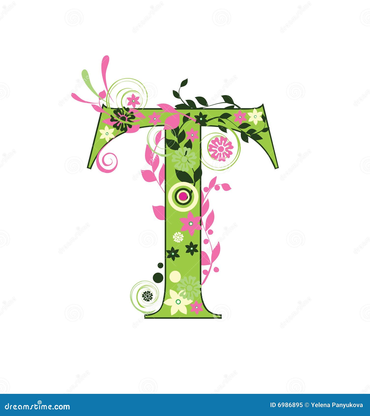 Character T stock vector. Illustration of swirl, design - 6986895